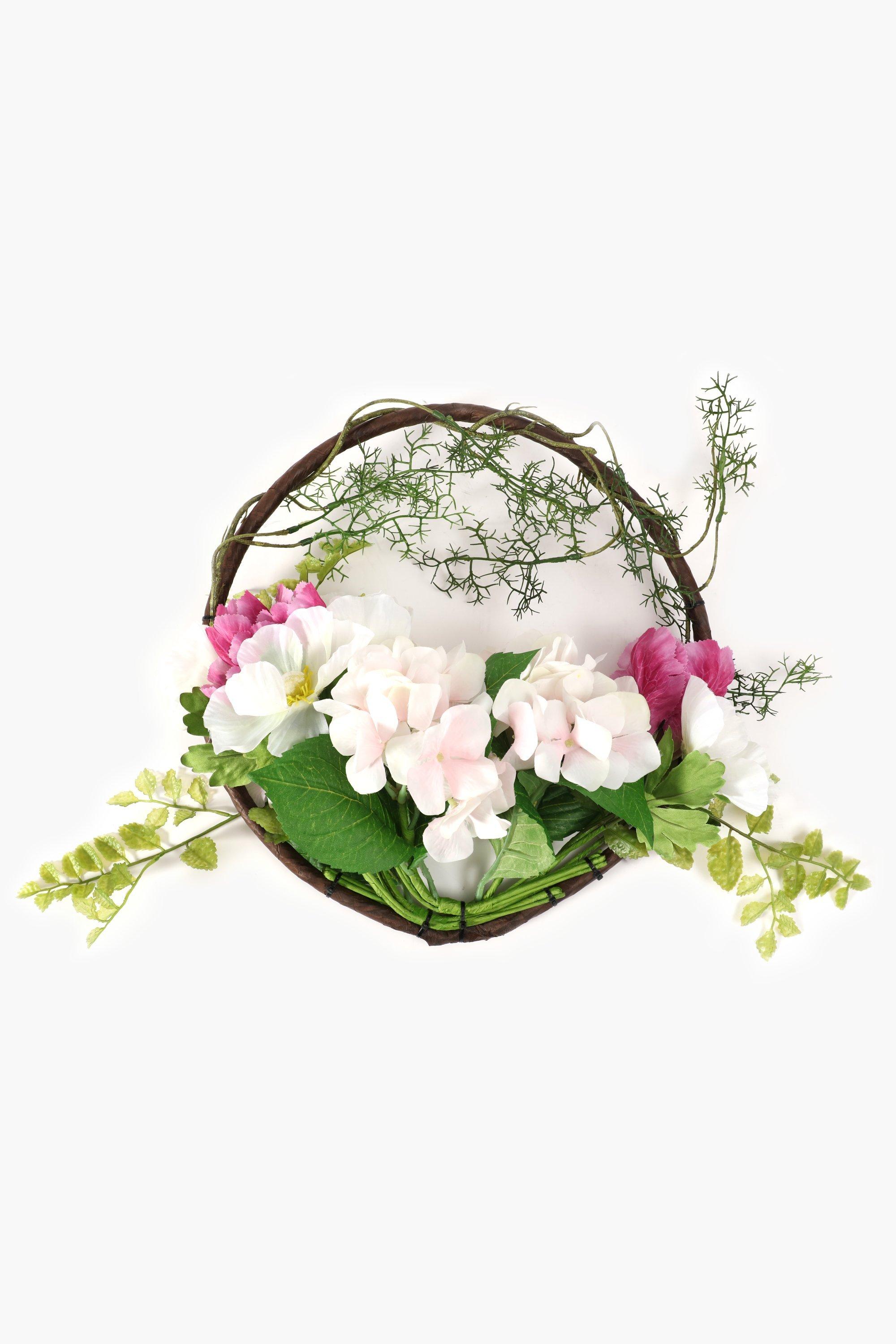 Hydrangea Poppy Wreath