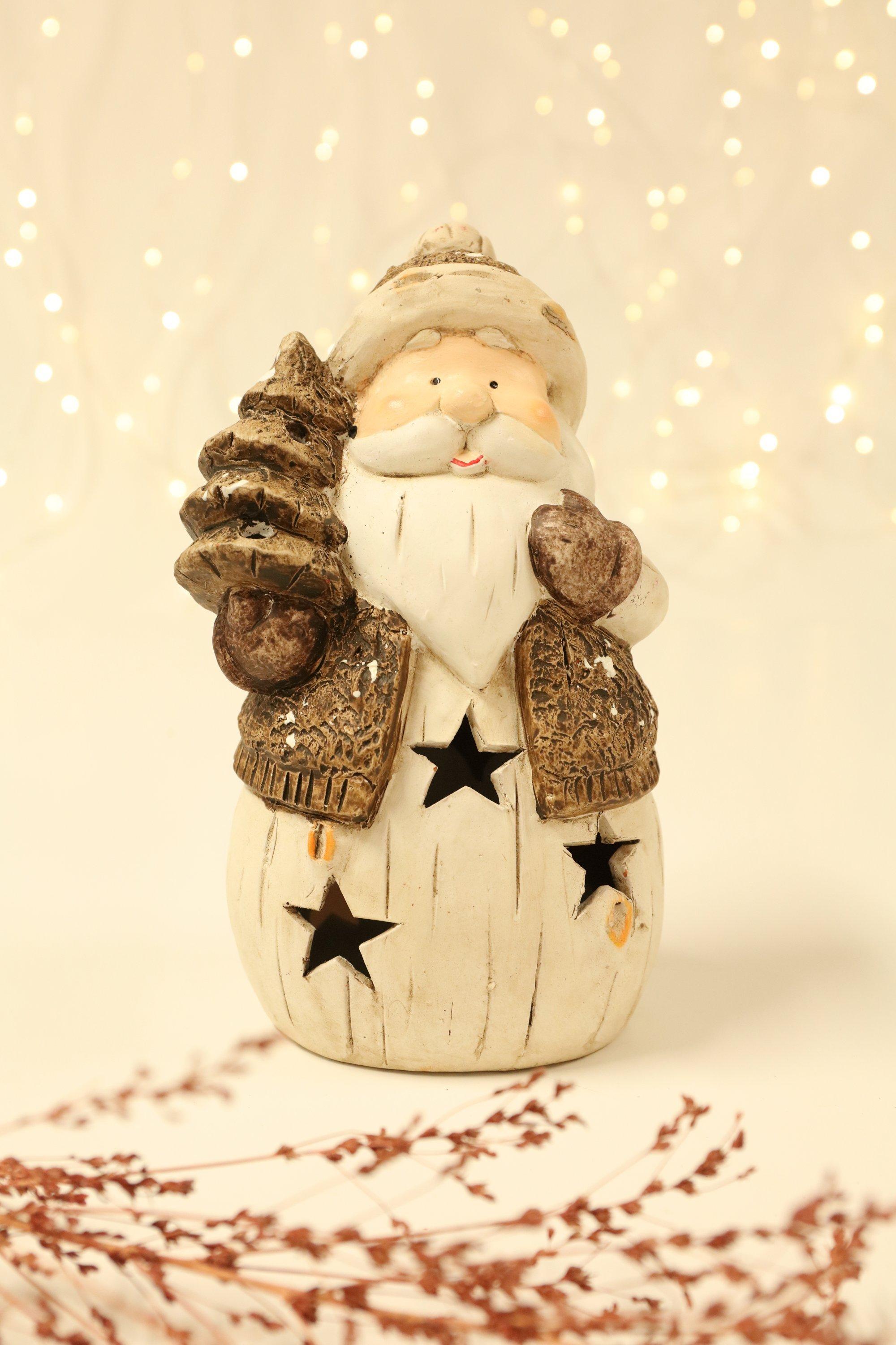 Terracotta Santa Statue