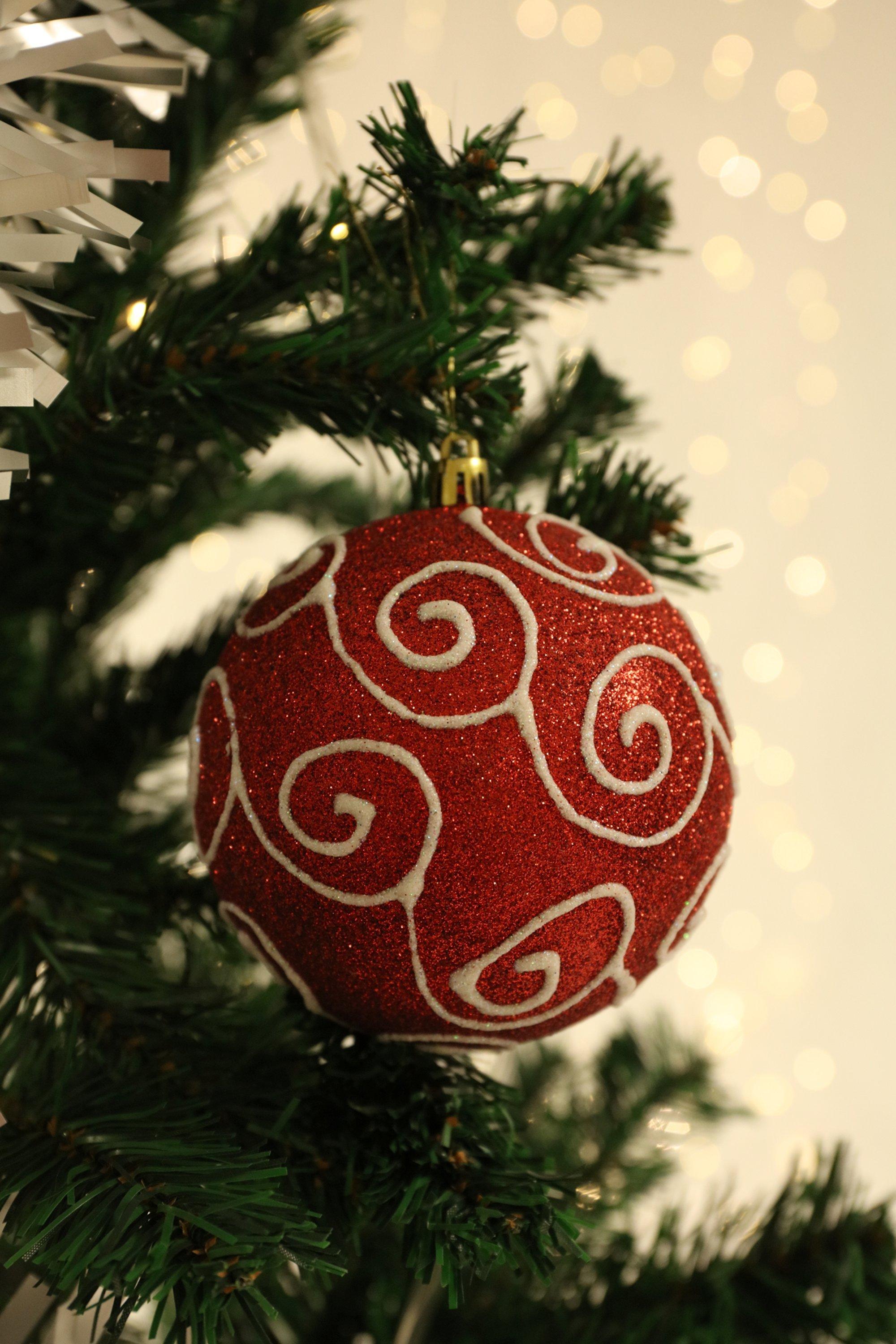Swirl Glitter Bauble