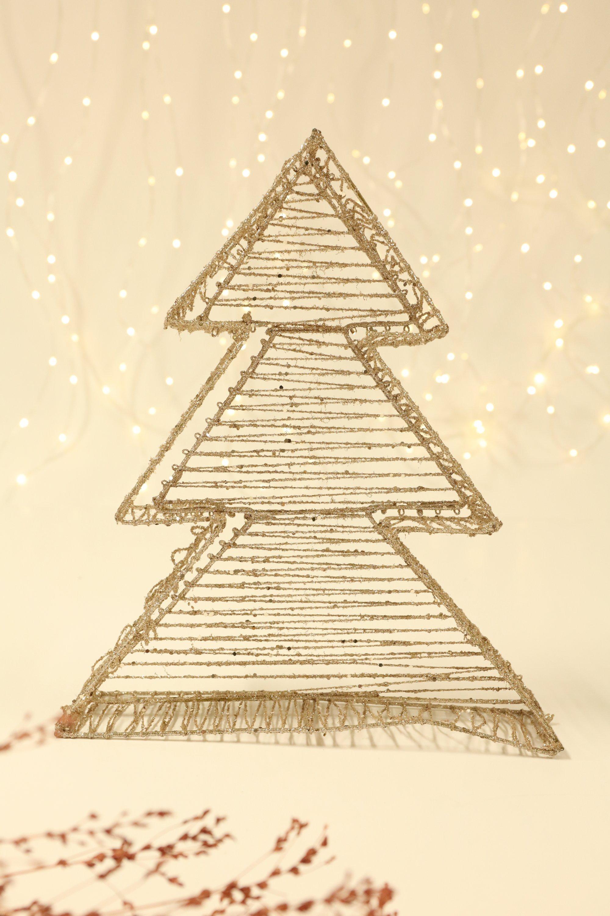 Wire Glitter Christmas Tree