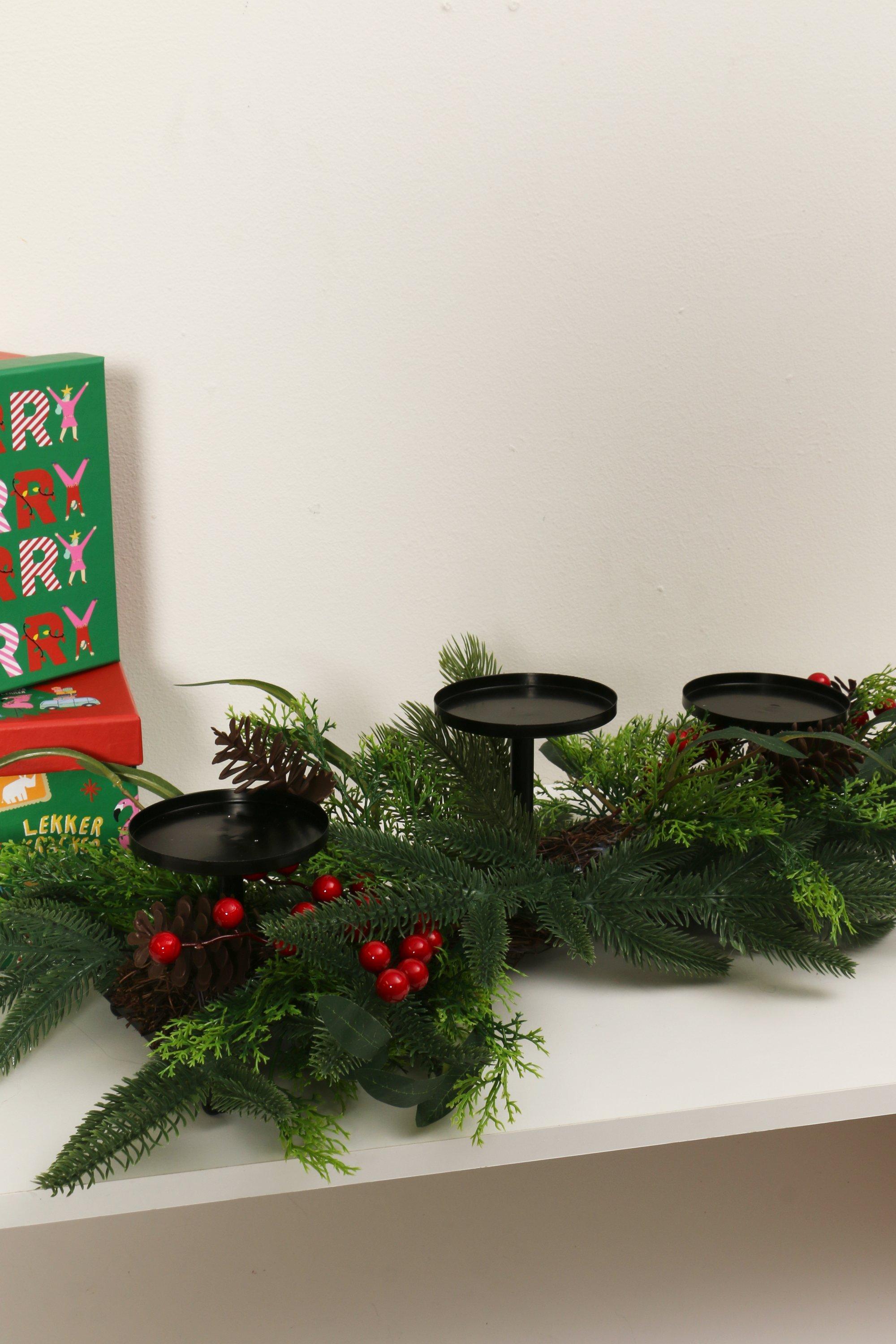 Festive 3 Pack Candle Holder