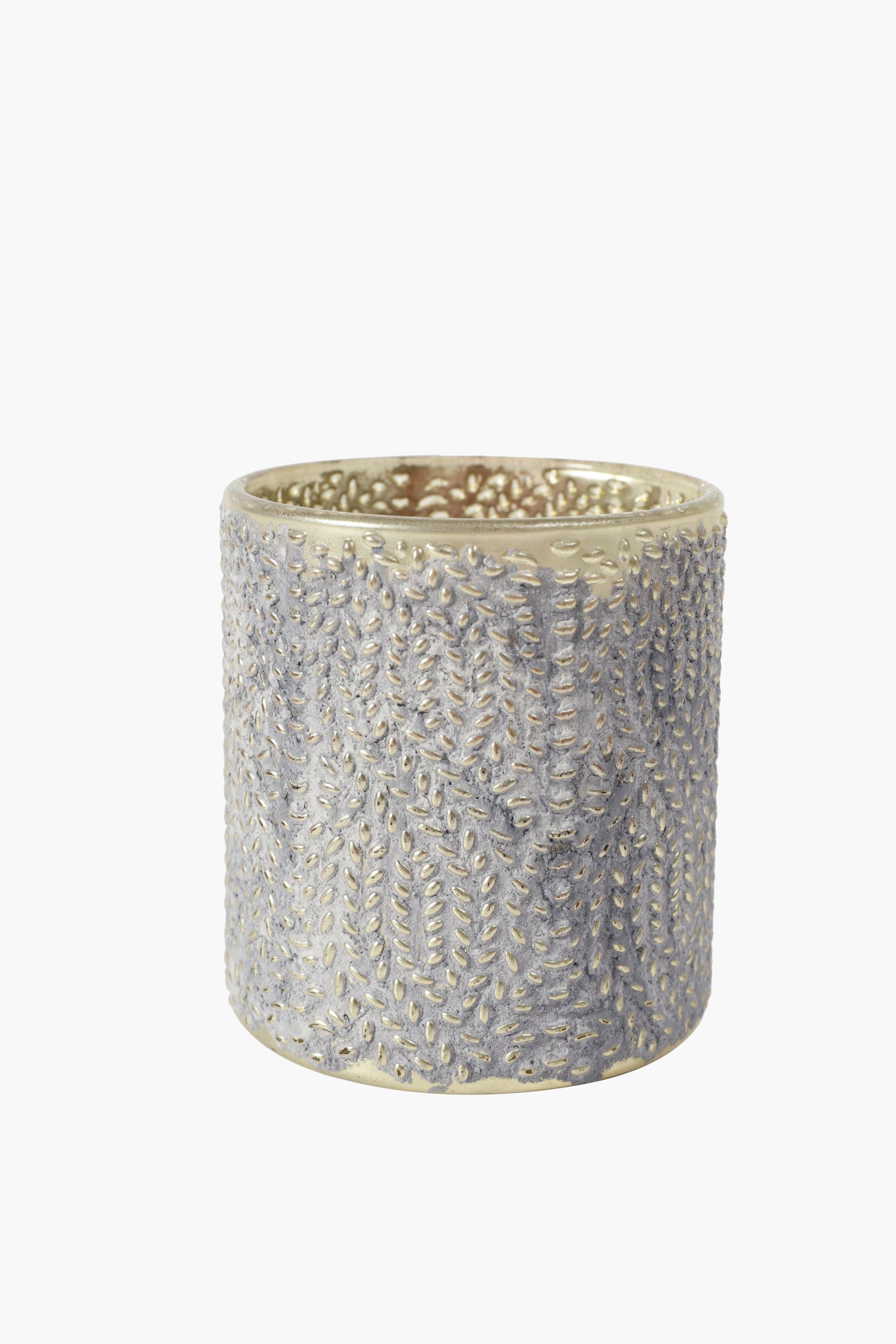 Rae Leaf Glass Votive