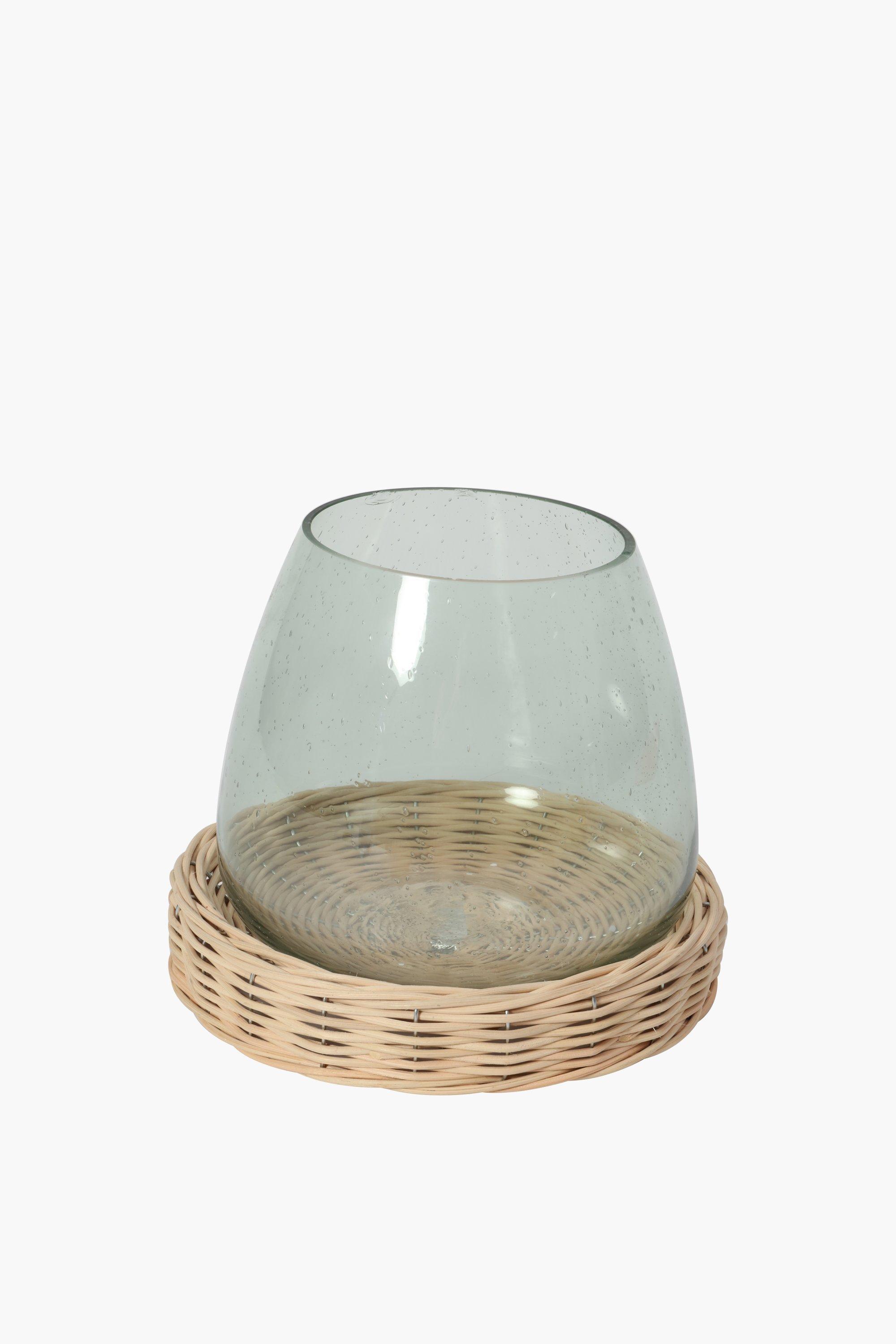 Woven Base Glass Hurricane