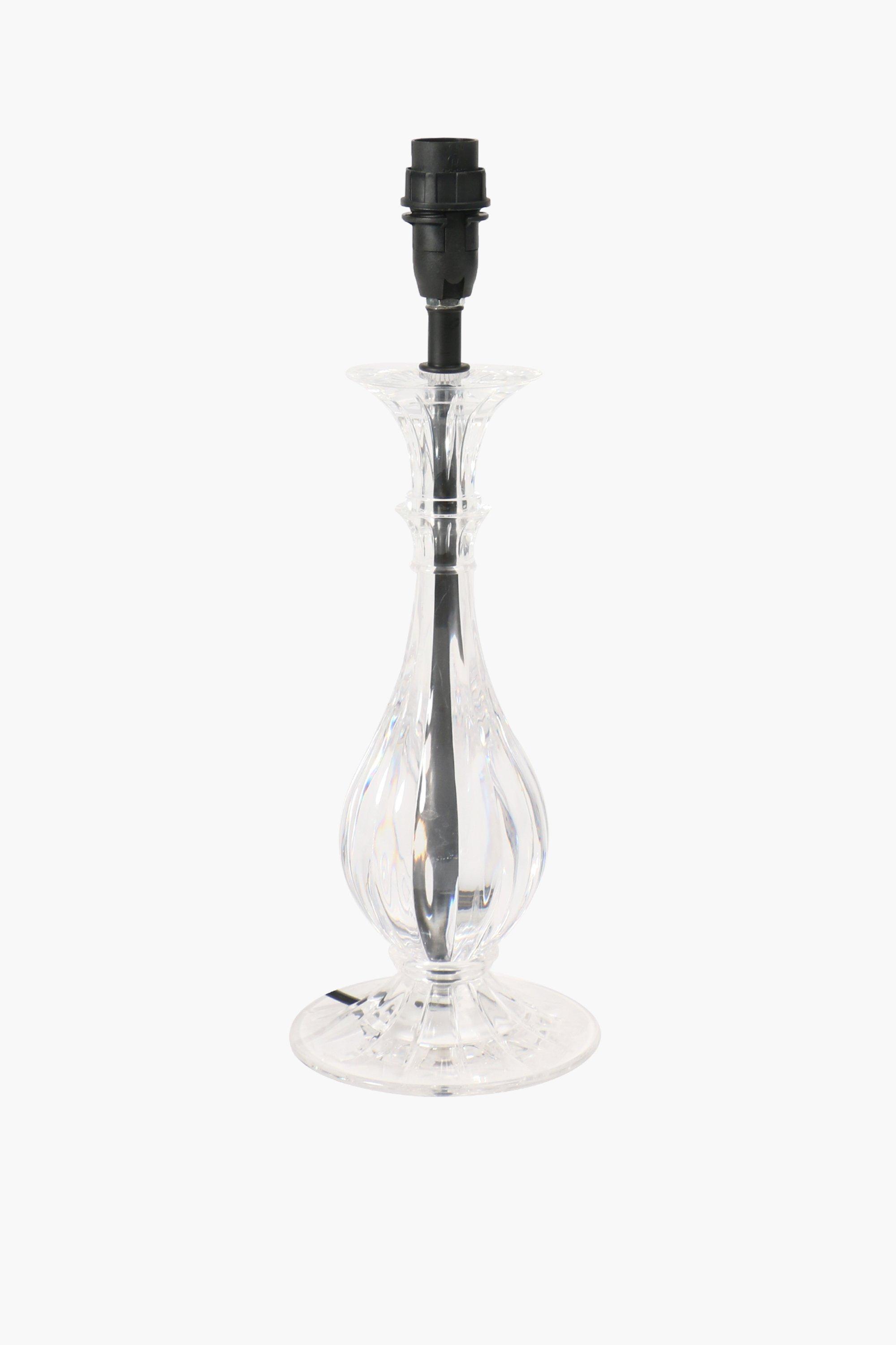 Ribbed Glass Lamp Base