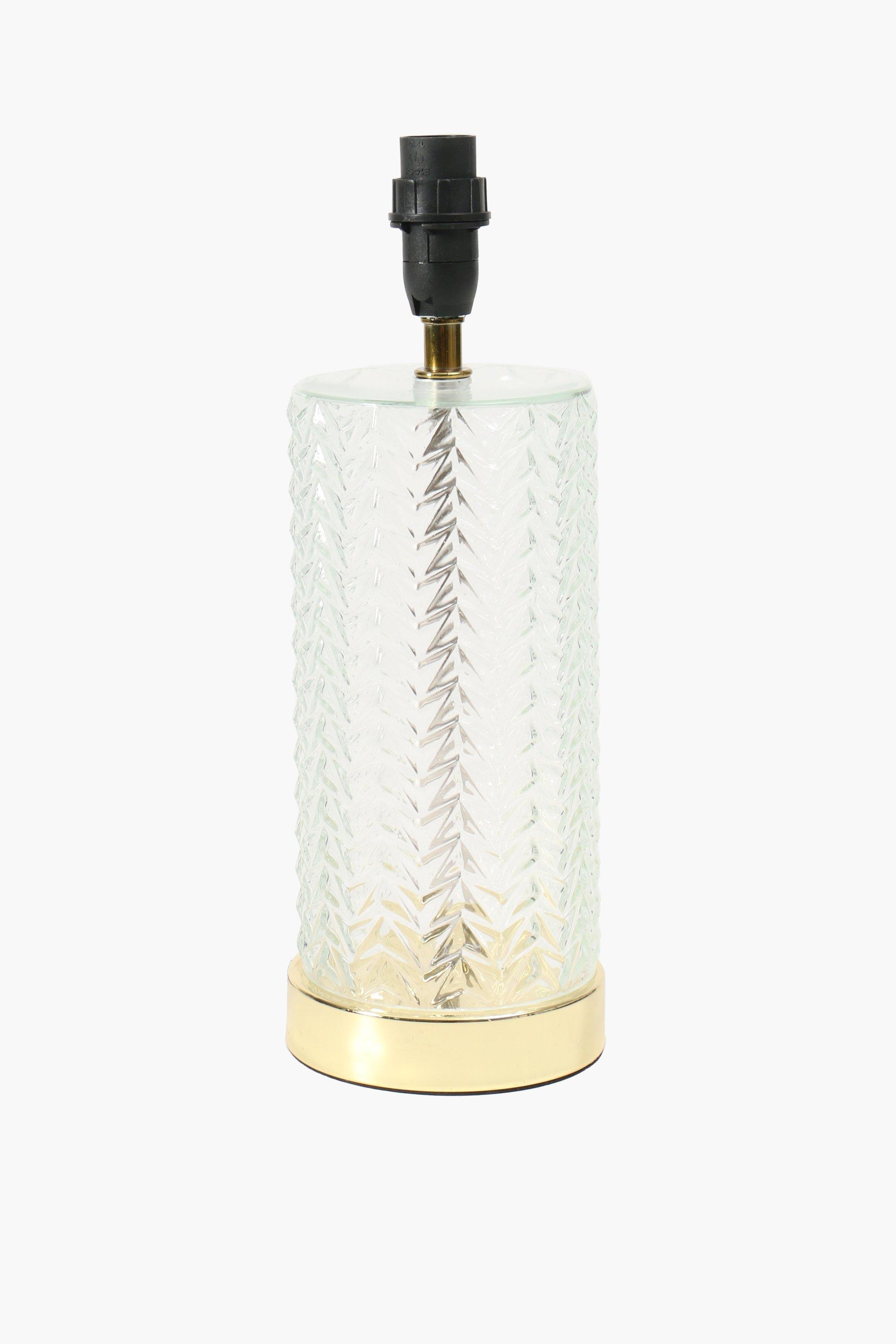 Chevron Glass Lamp Base