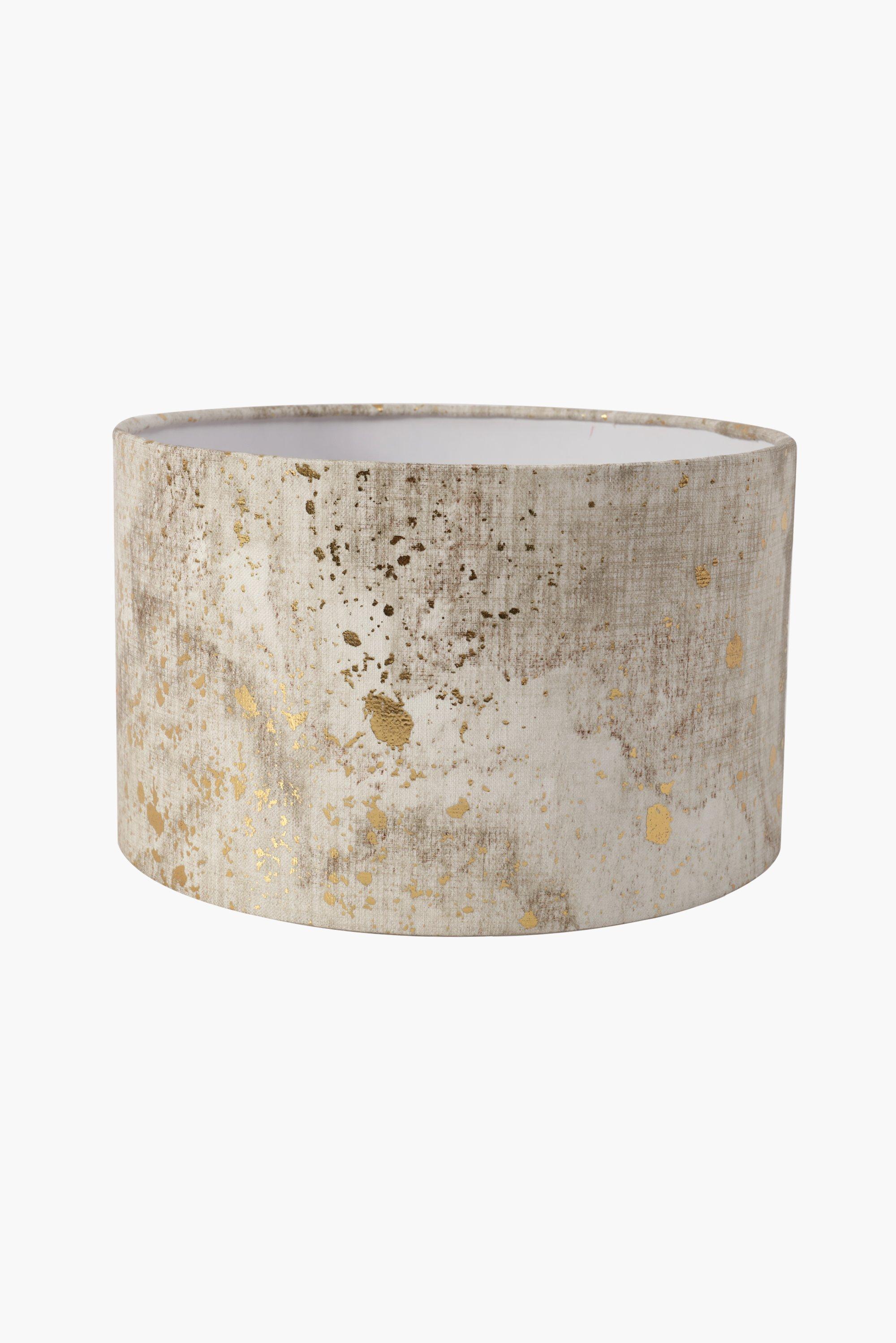 Speckled Marble Drum Lamp Shade, Medium