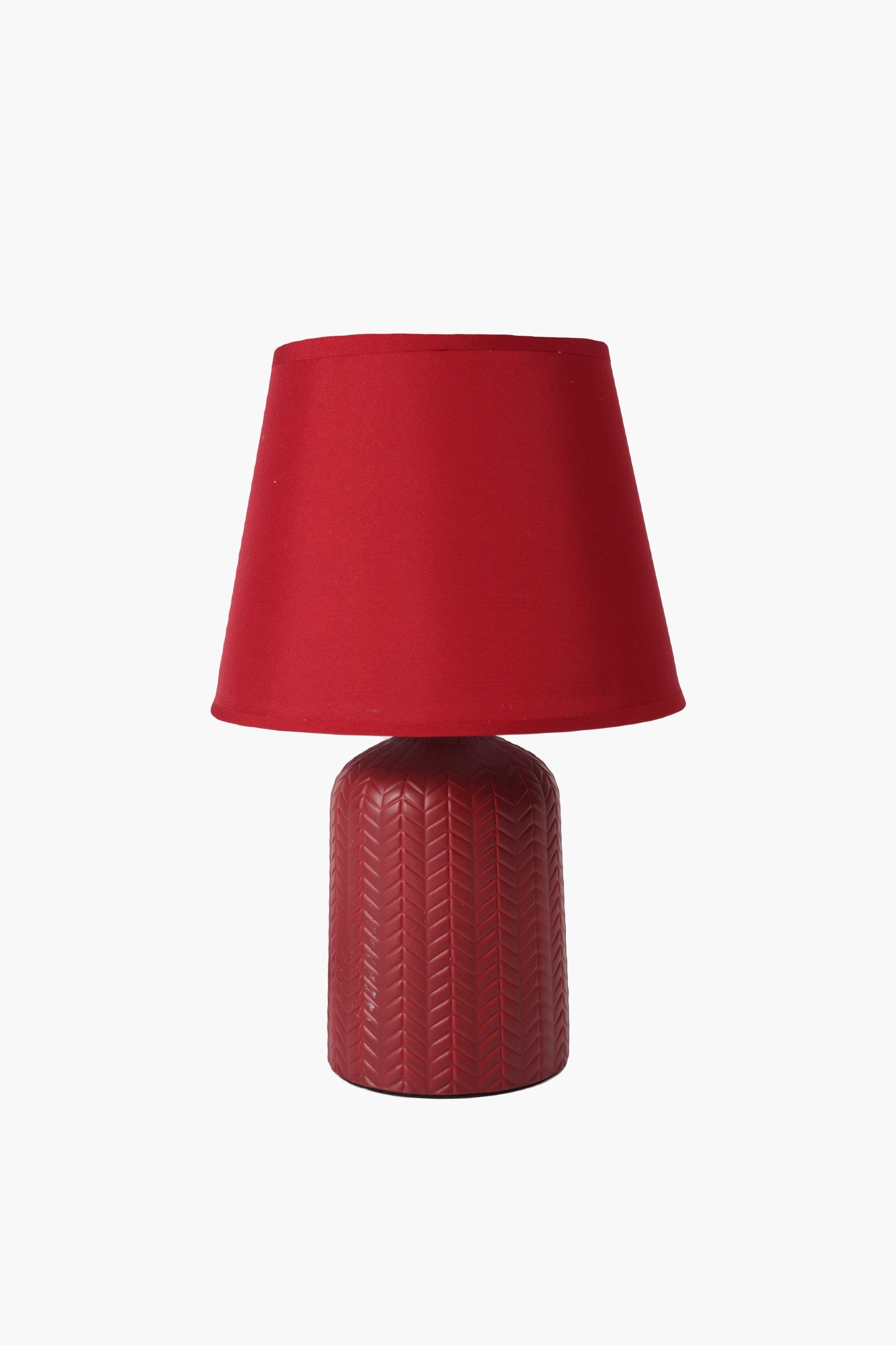 Embossed Ceramic Lamp Set