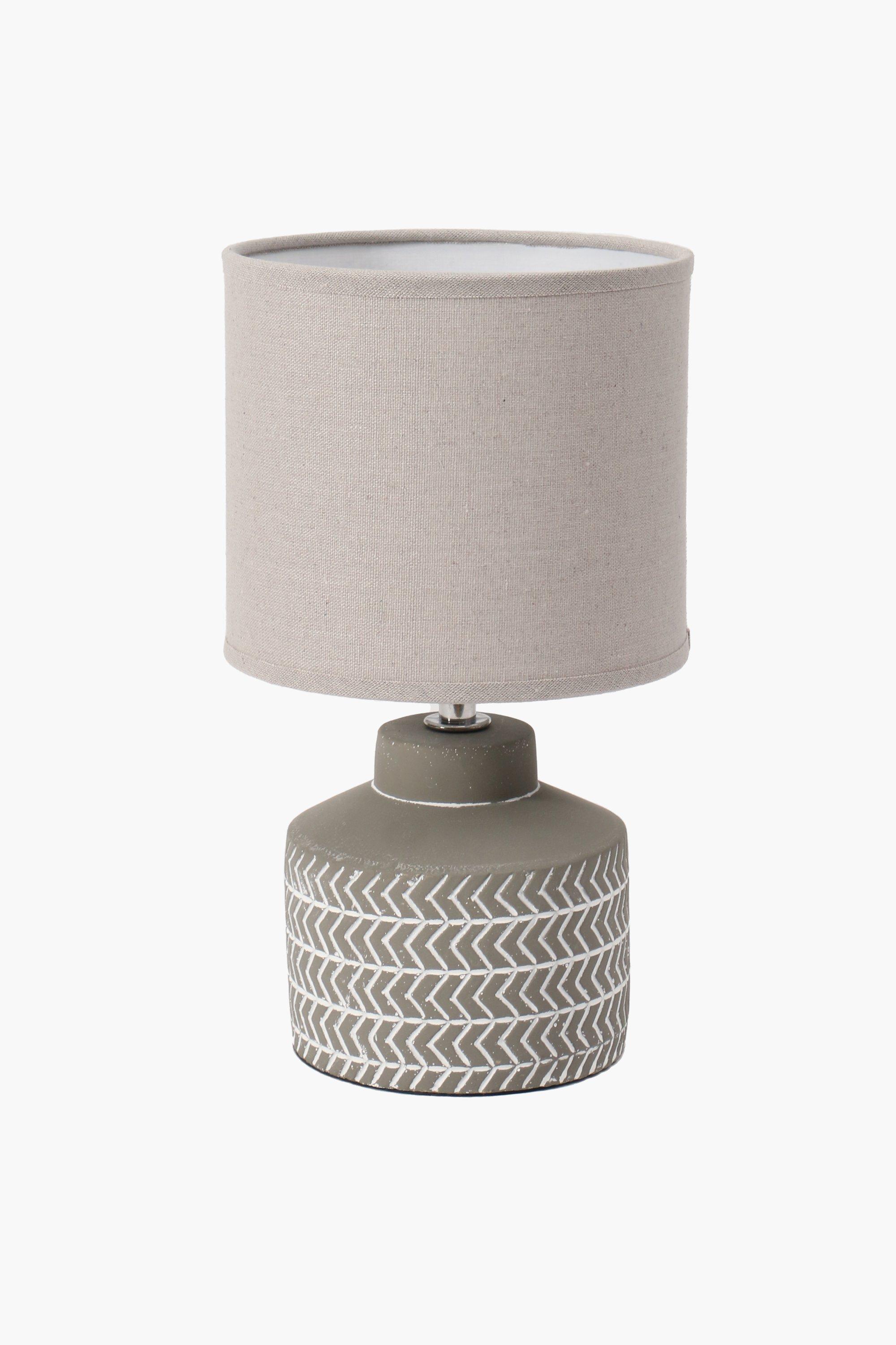 Chevron Ceramic Lamp Set