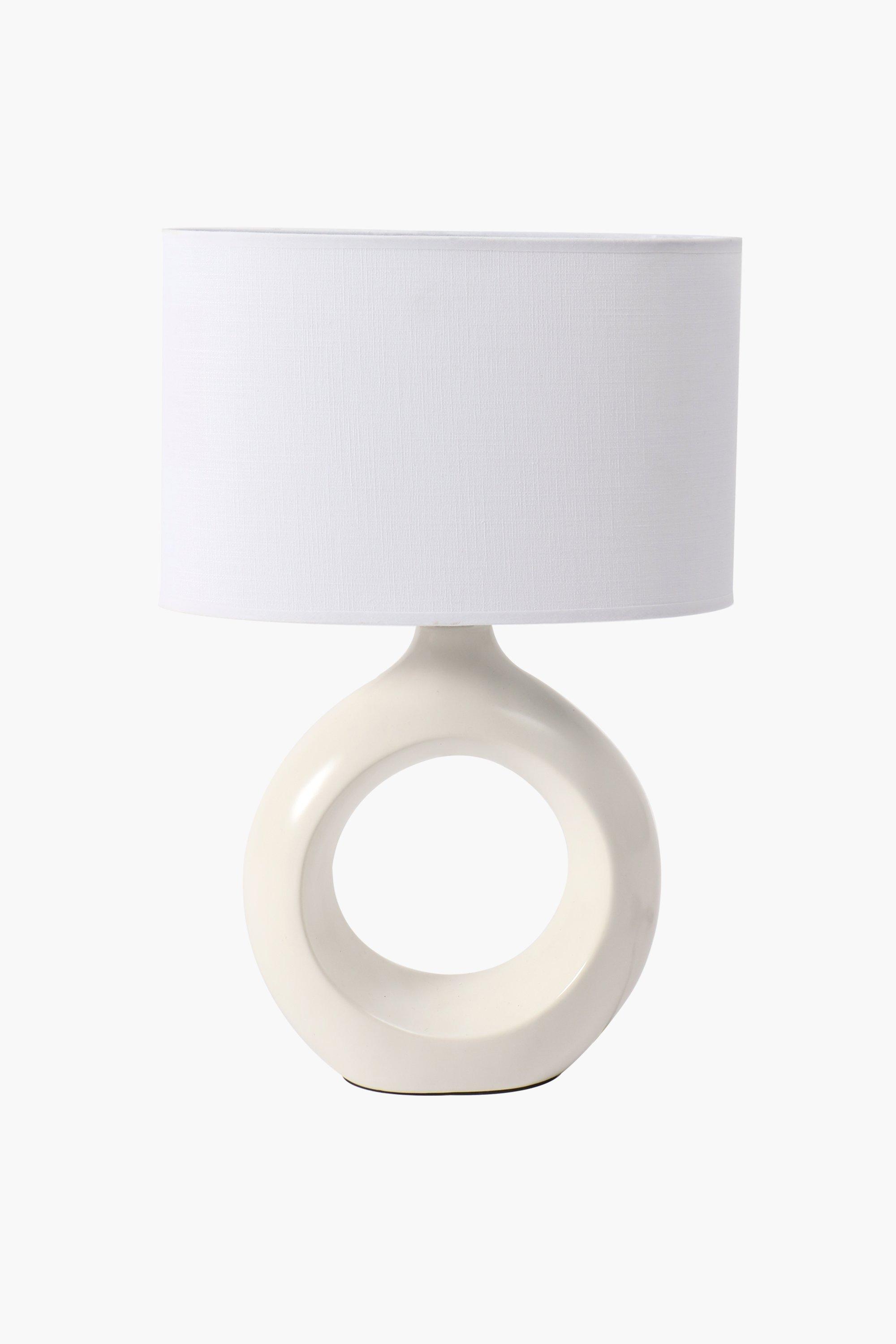 Circle Ceramic Lamp Set, 20x43cm