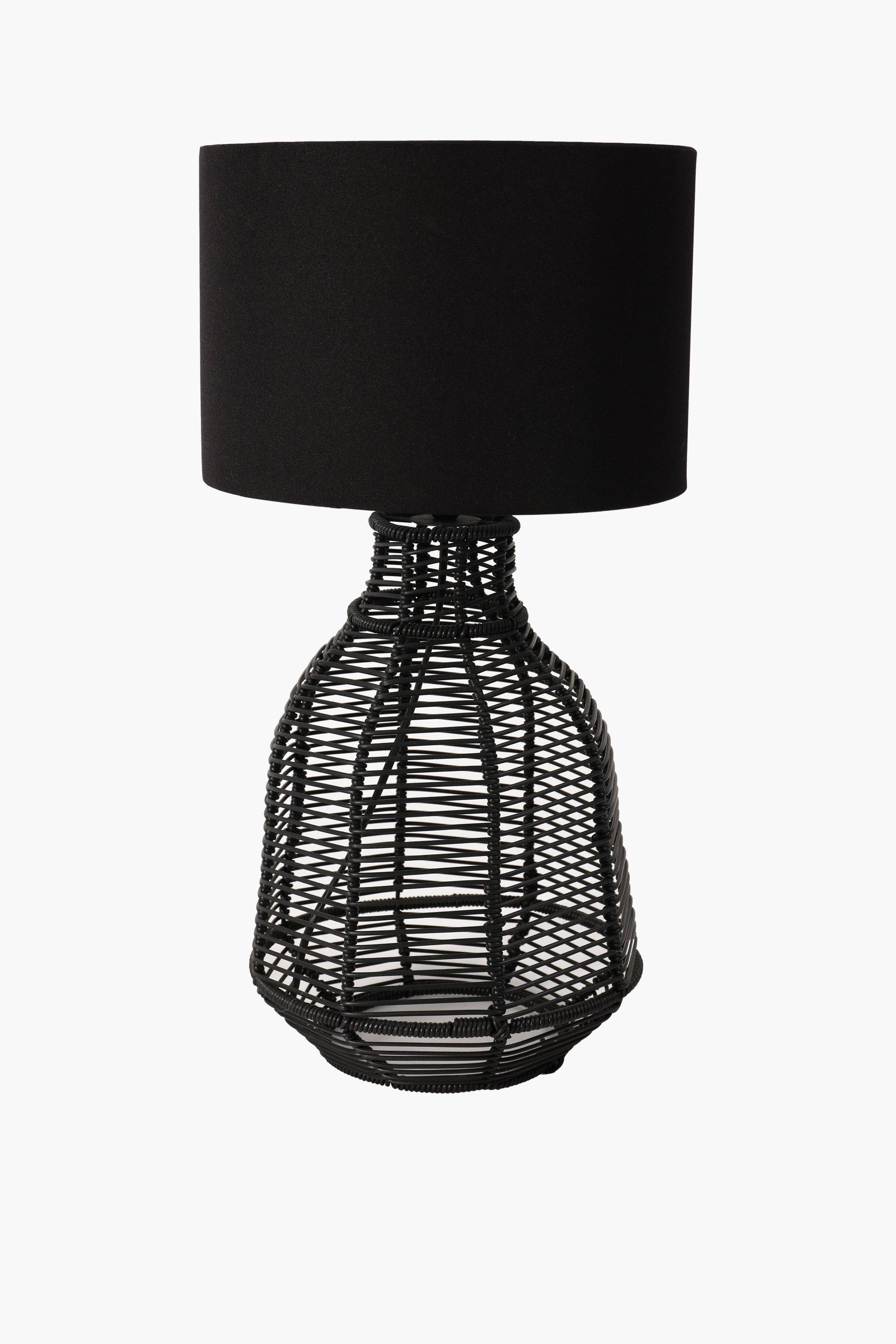 Woven Base Lamp Set