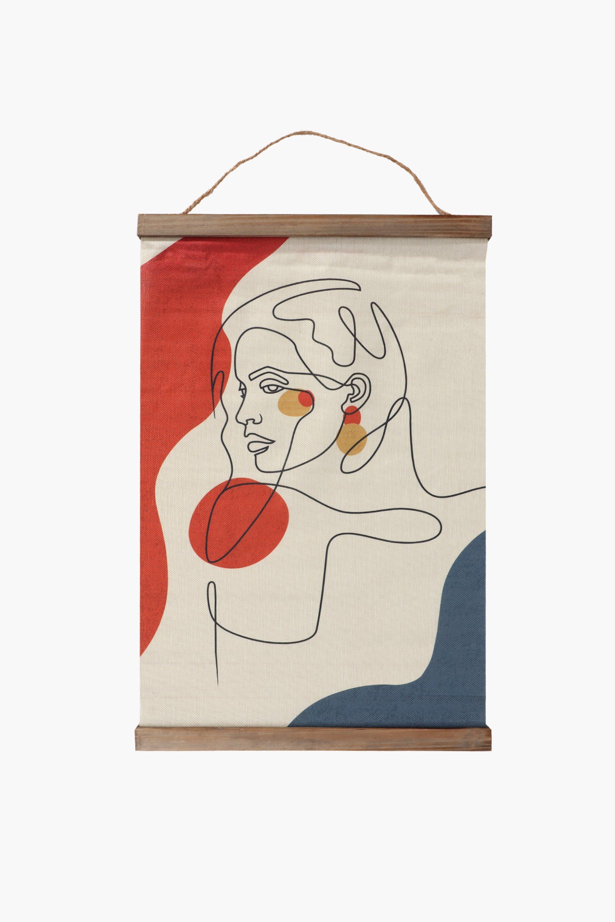 Abstract Lady Hanging Wall Art