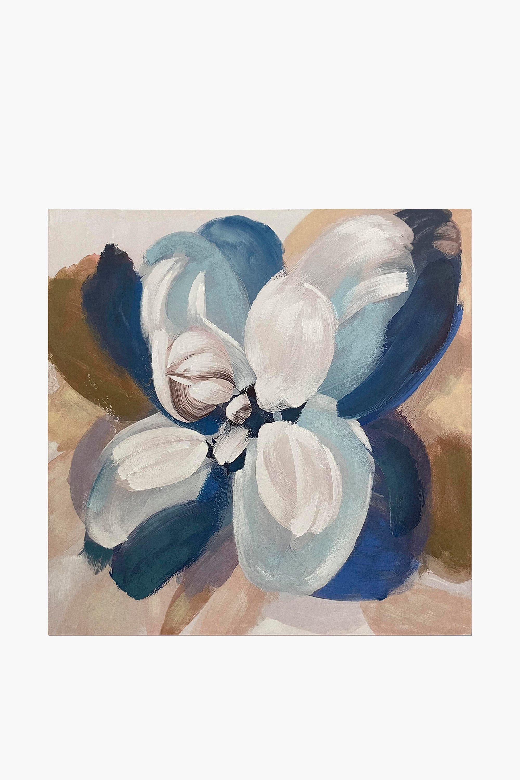 Floral Embossed Canvas, 100x100cm