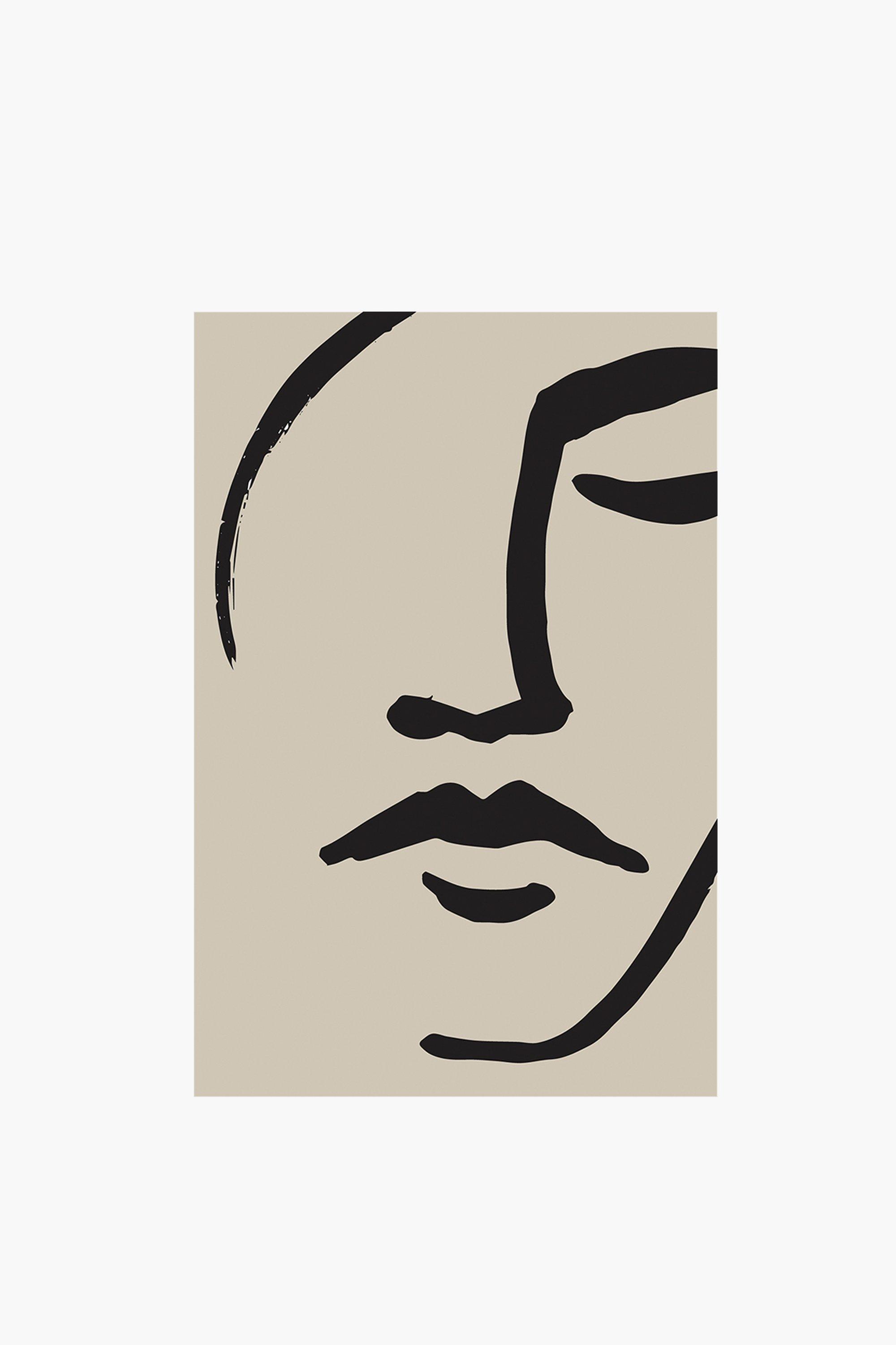 Mod Face Canvas, 40x60cm