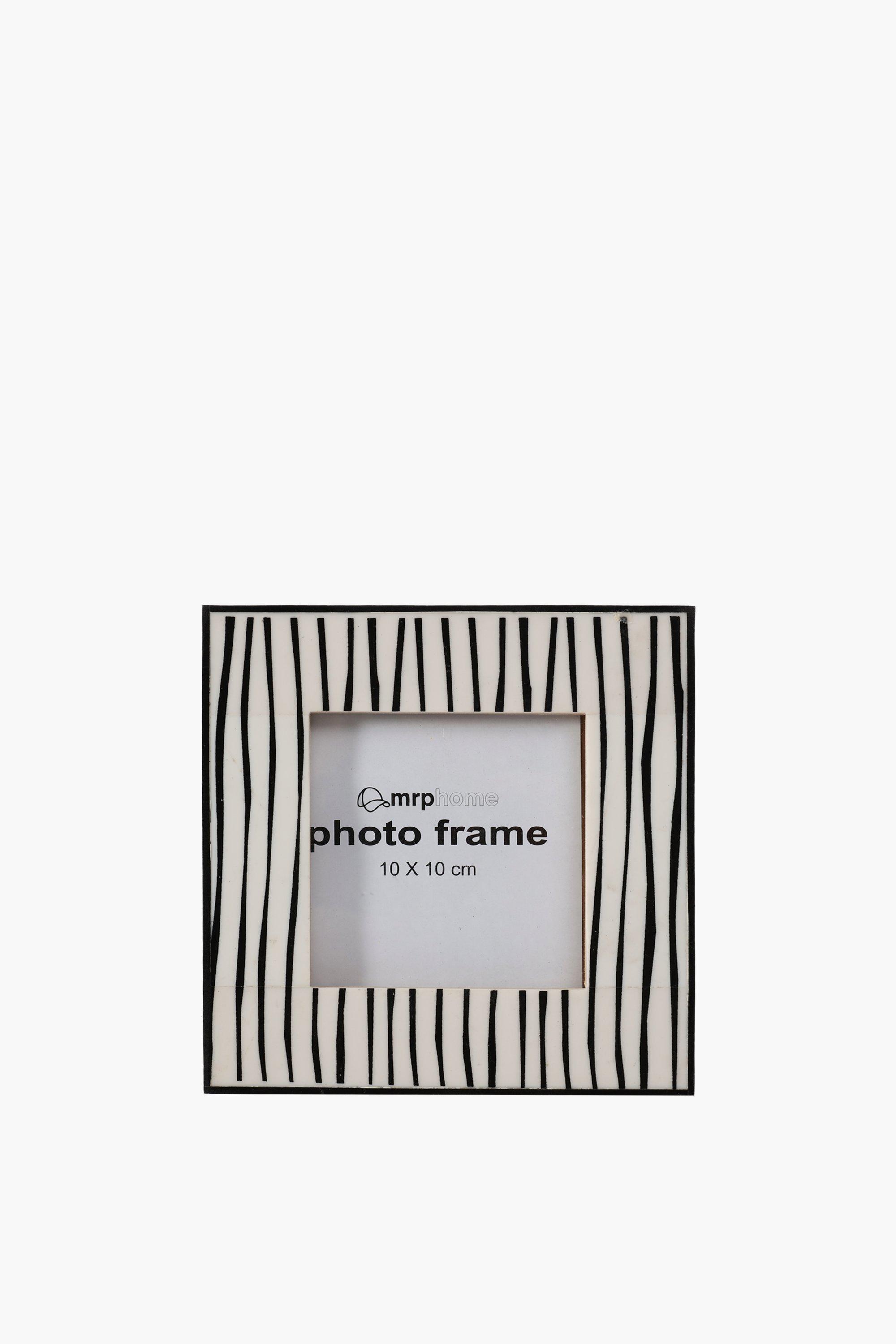 Bone Stripe Frame, 10x10cm