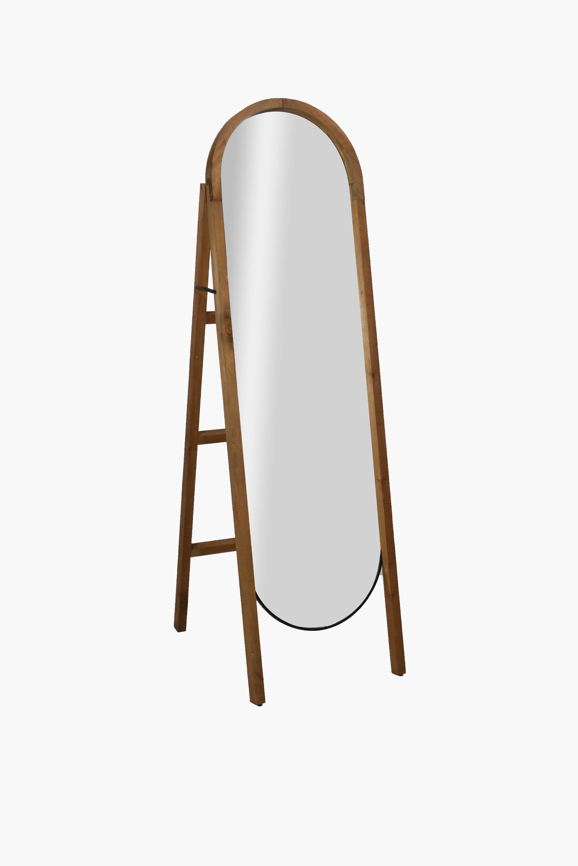 Oval Standing Ladder Mirror