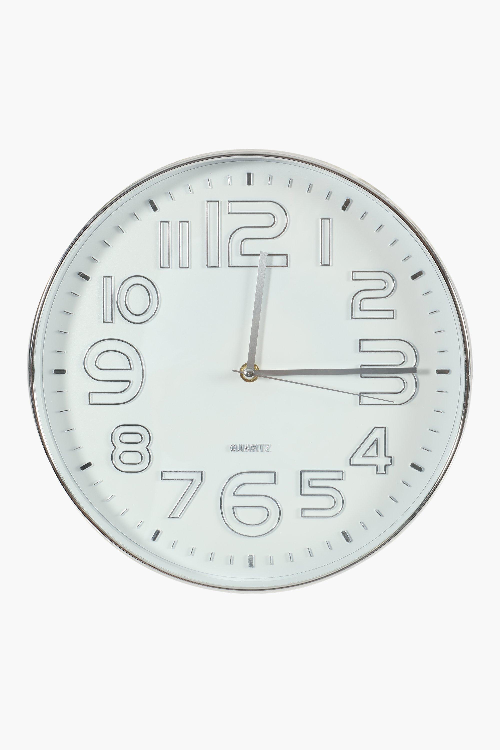 3d Numbers Wall Clock