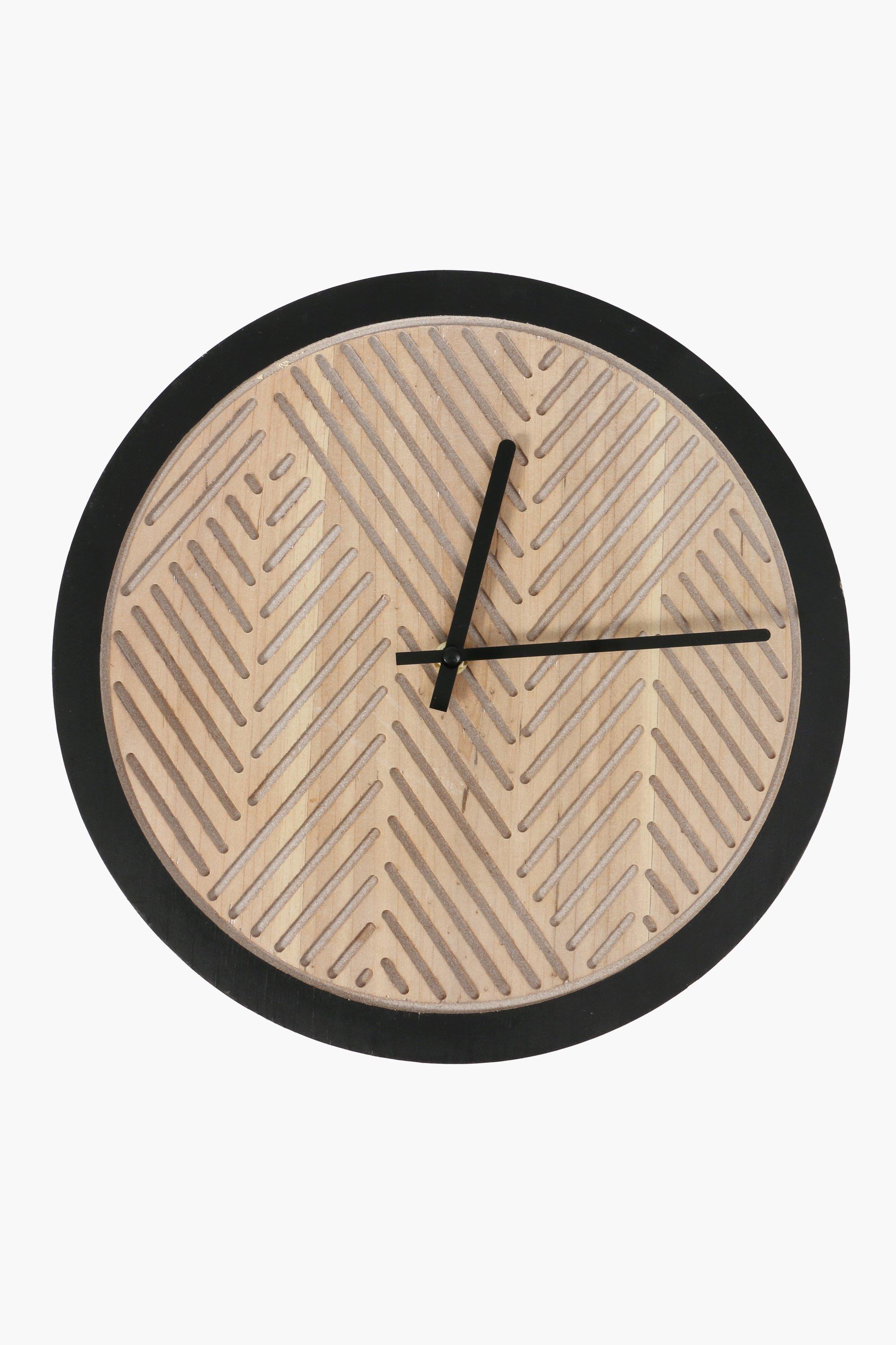 Urban Geo Wooden Clock