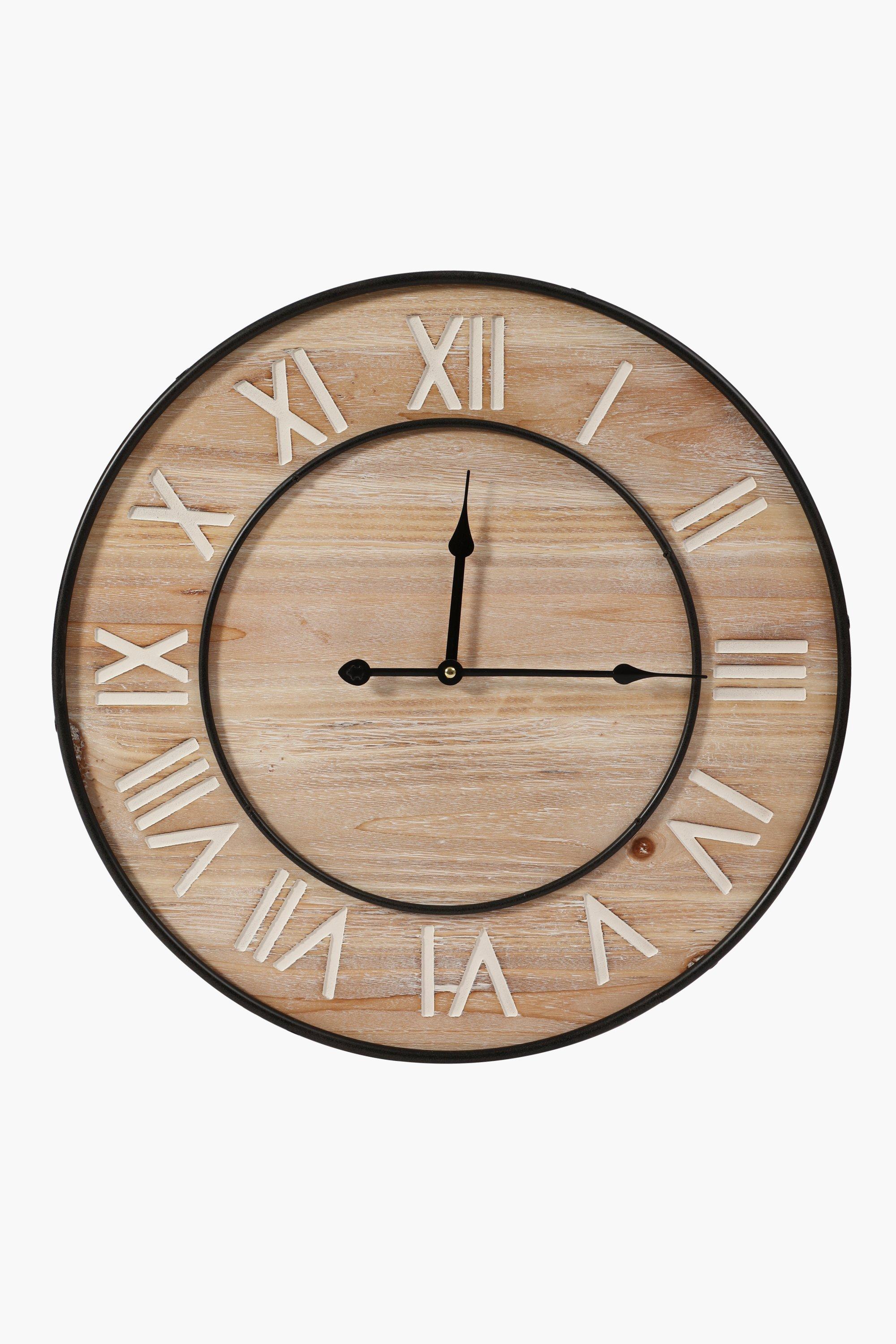 Industrial Wooden Clock