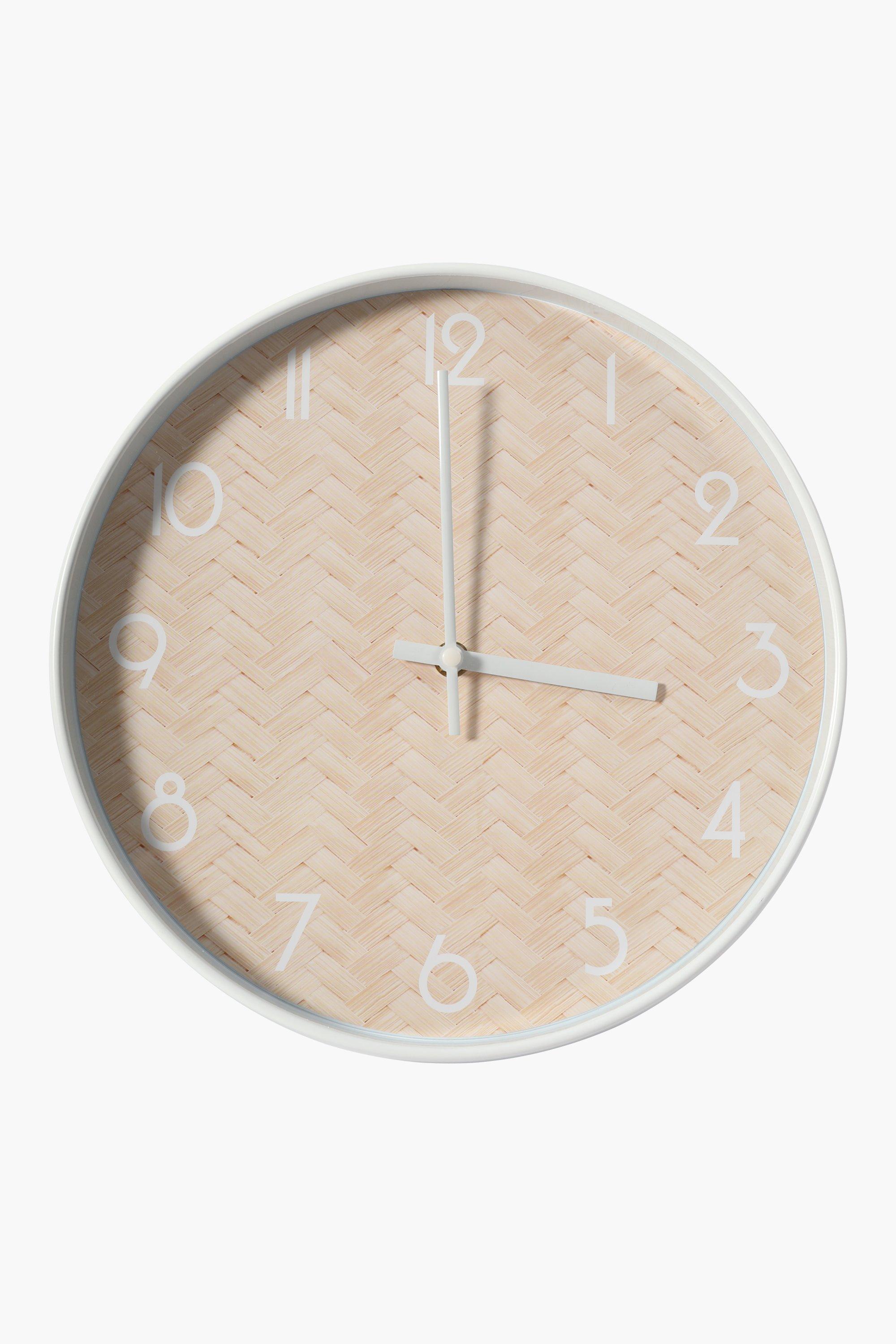 Woven Plastic Wall Clock