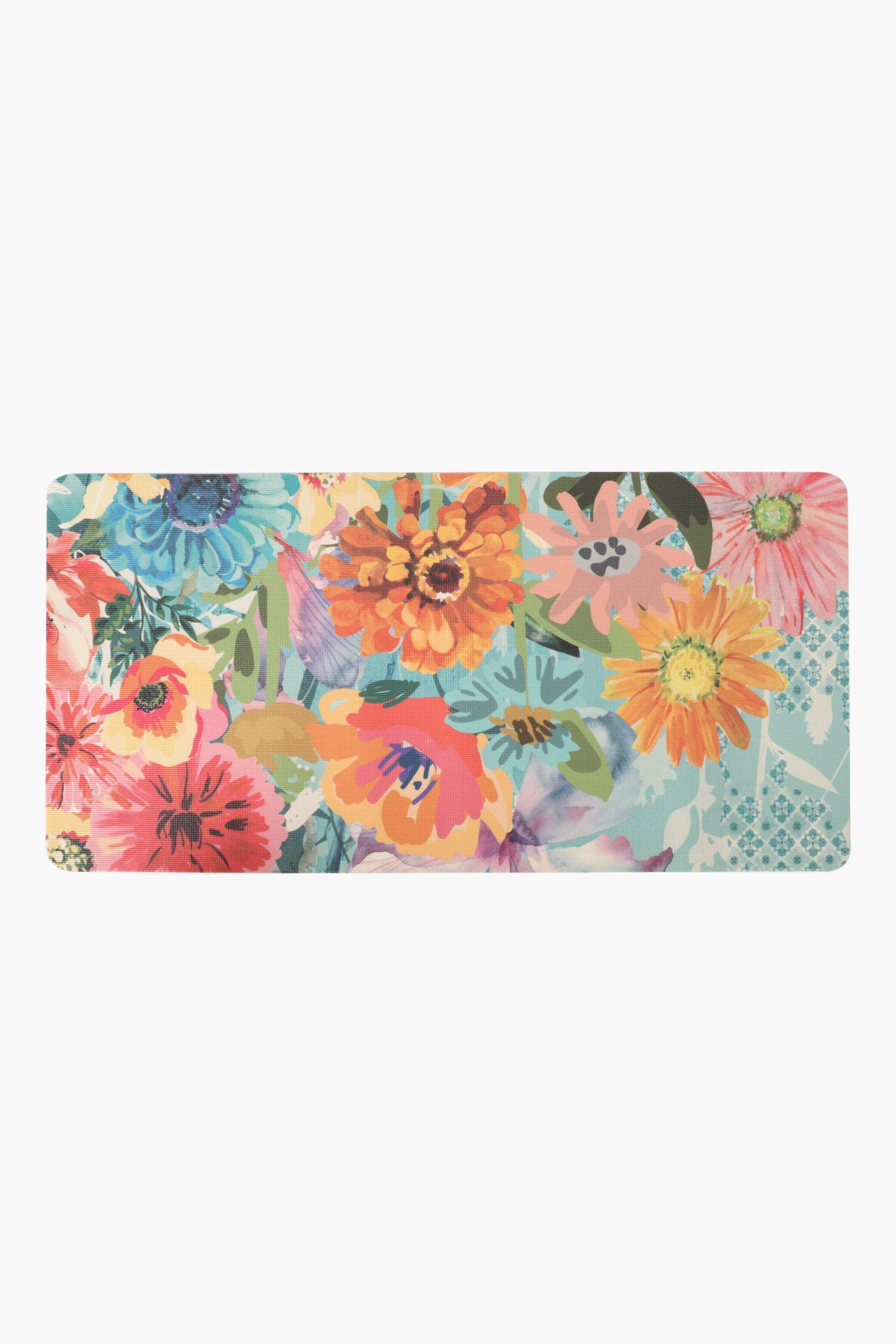 Pvc Iris Desk Mat, 34x70cm