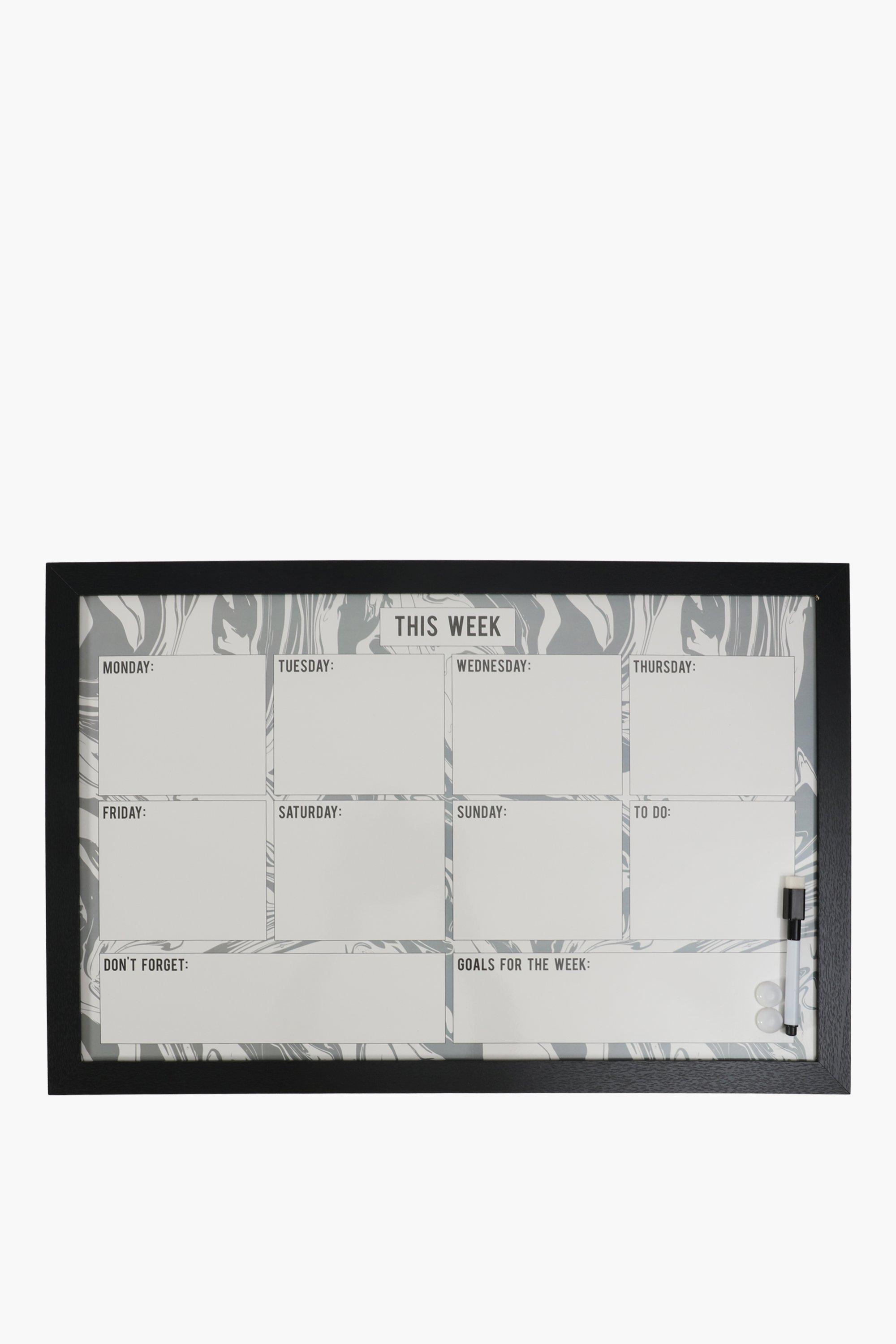 Magnetic Weekly Planner With Marker, A2