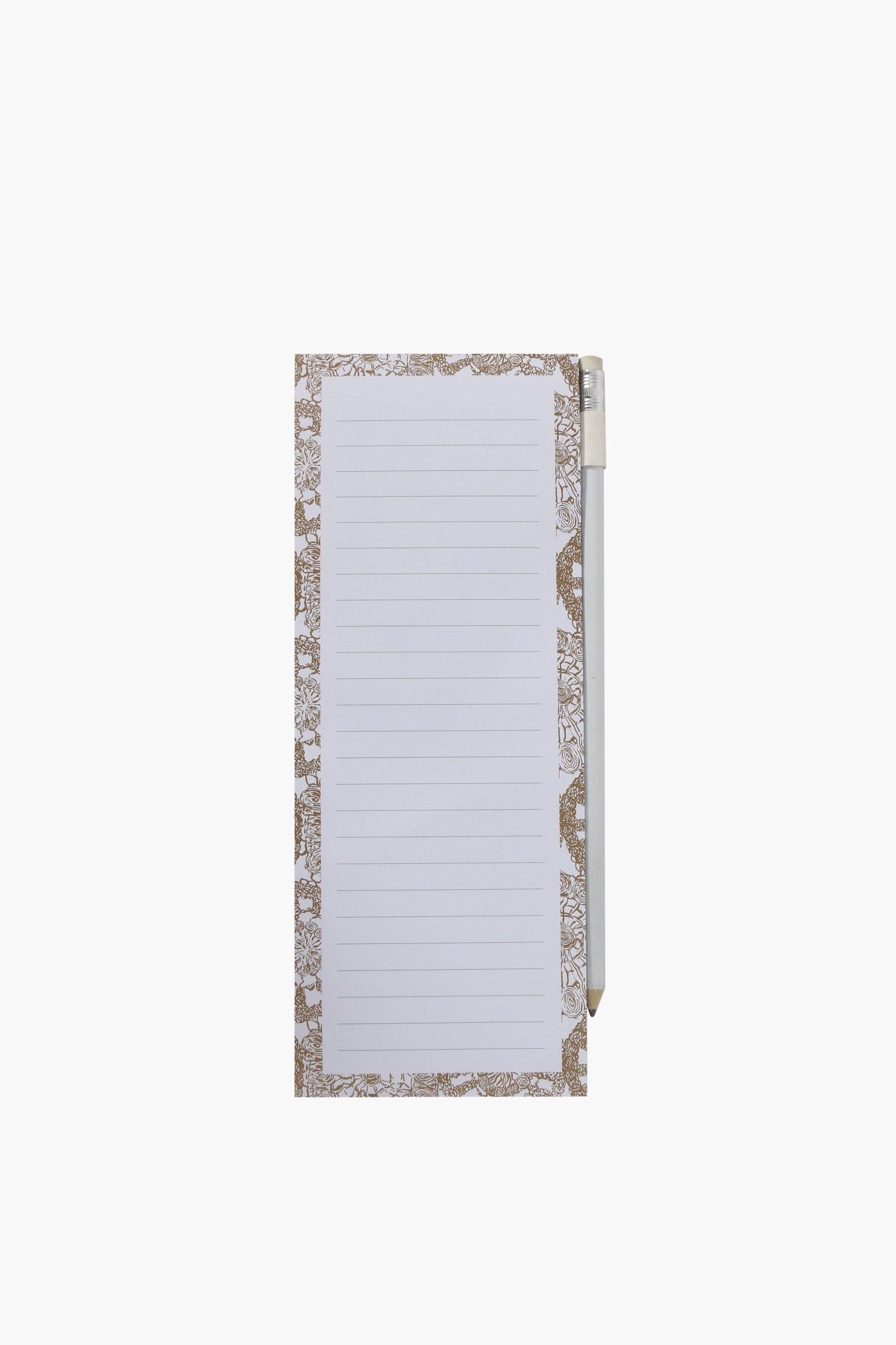 Lacewood Notepad With Pencil