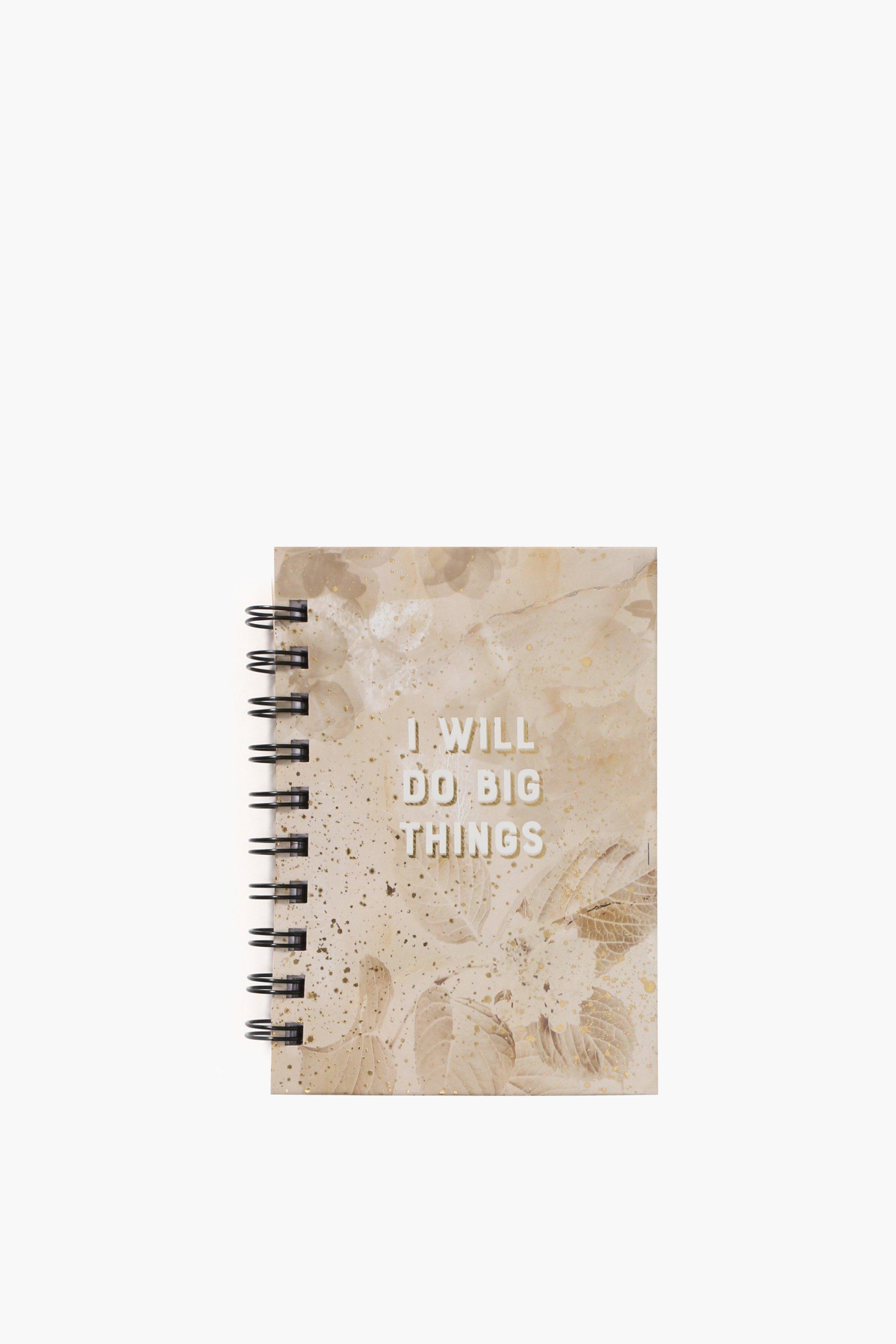 Script Spiral Hardcover Notebook A6
