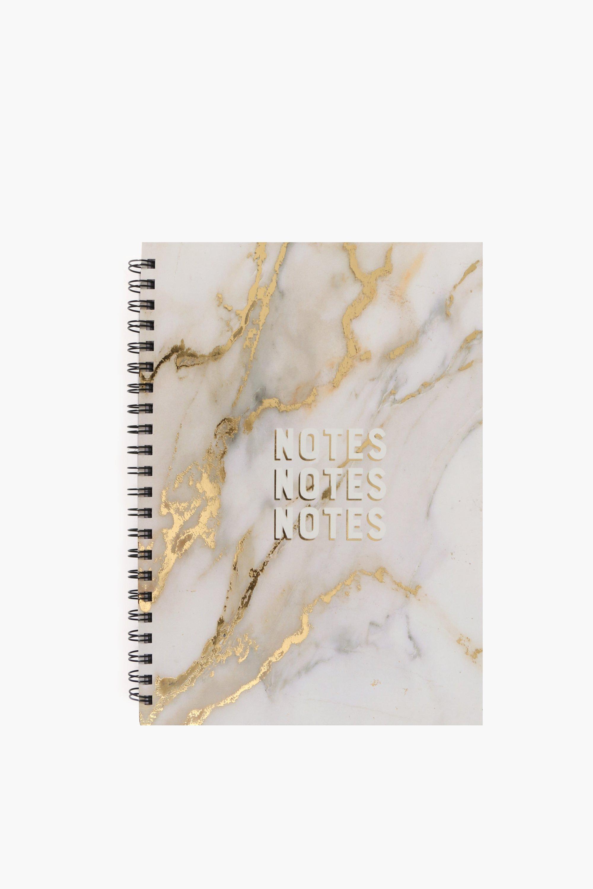 Marble Spiral Hardcover Notebook A4