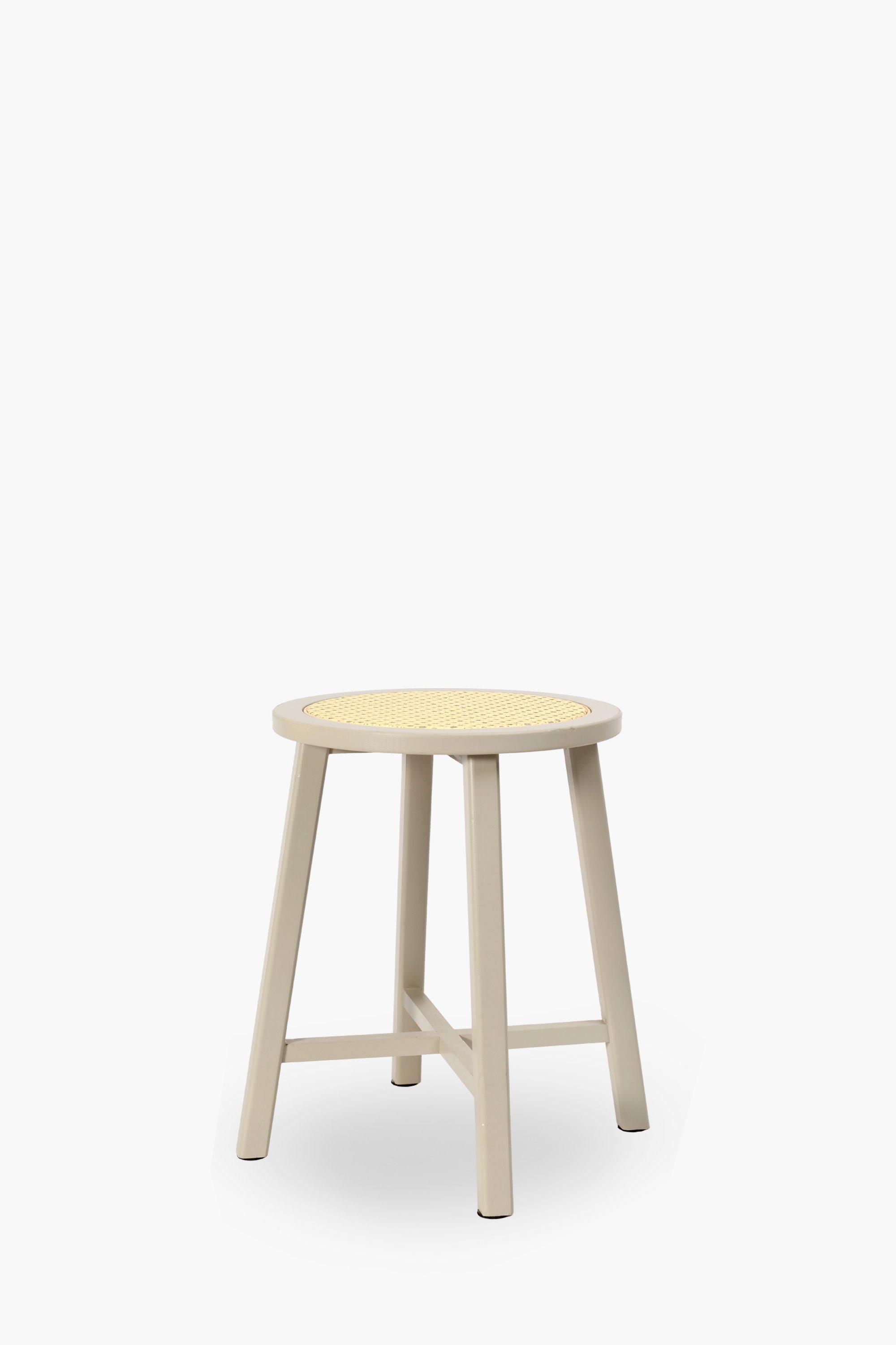 Rattan Dutch Weave Stool
