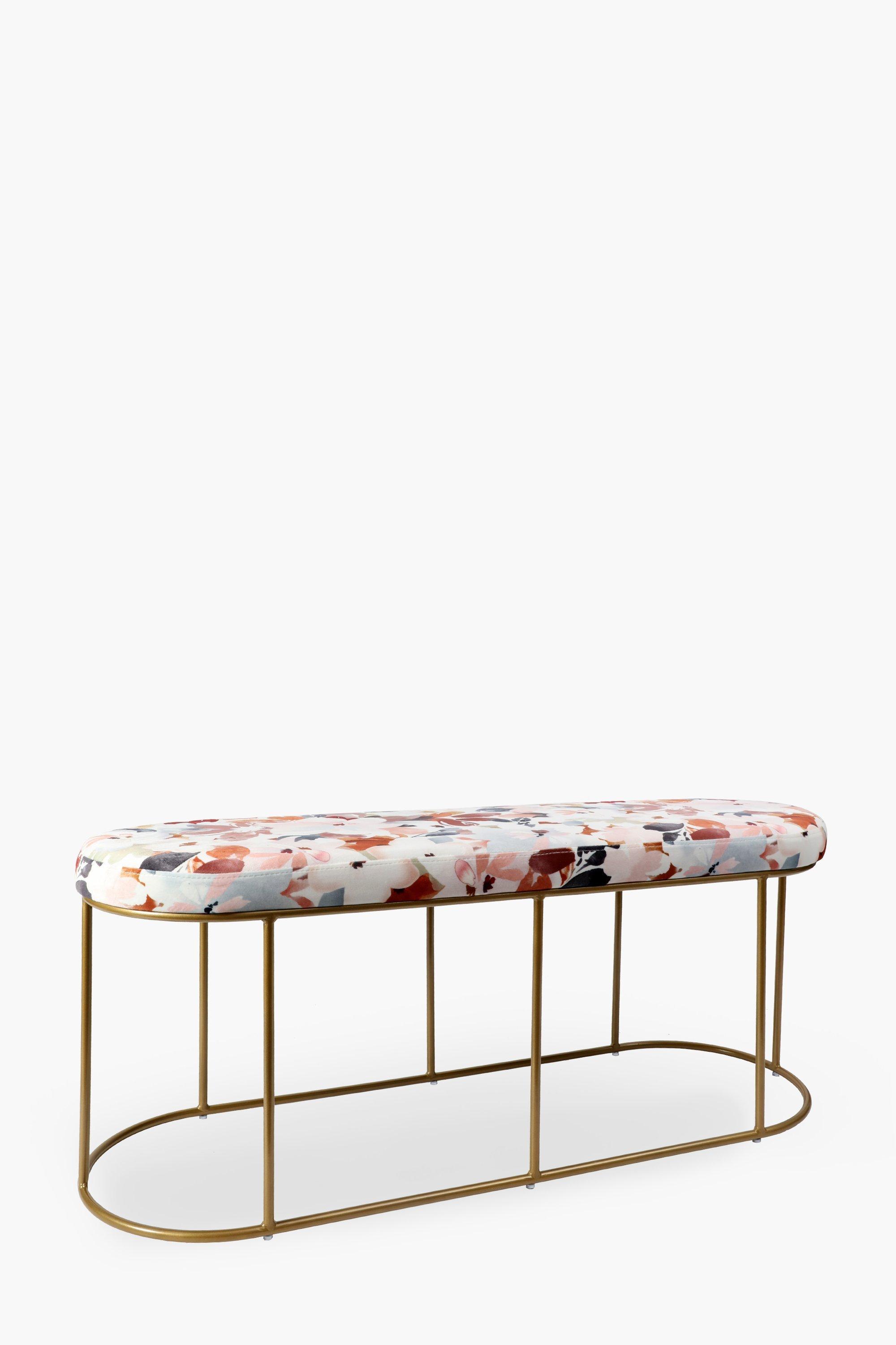 Oval Floral Bench