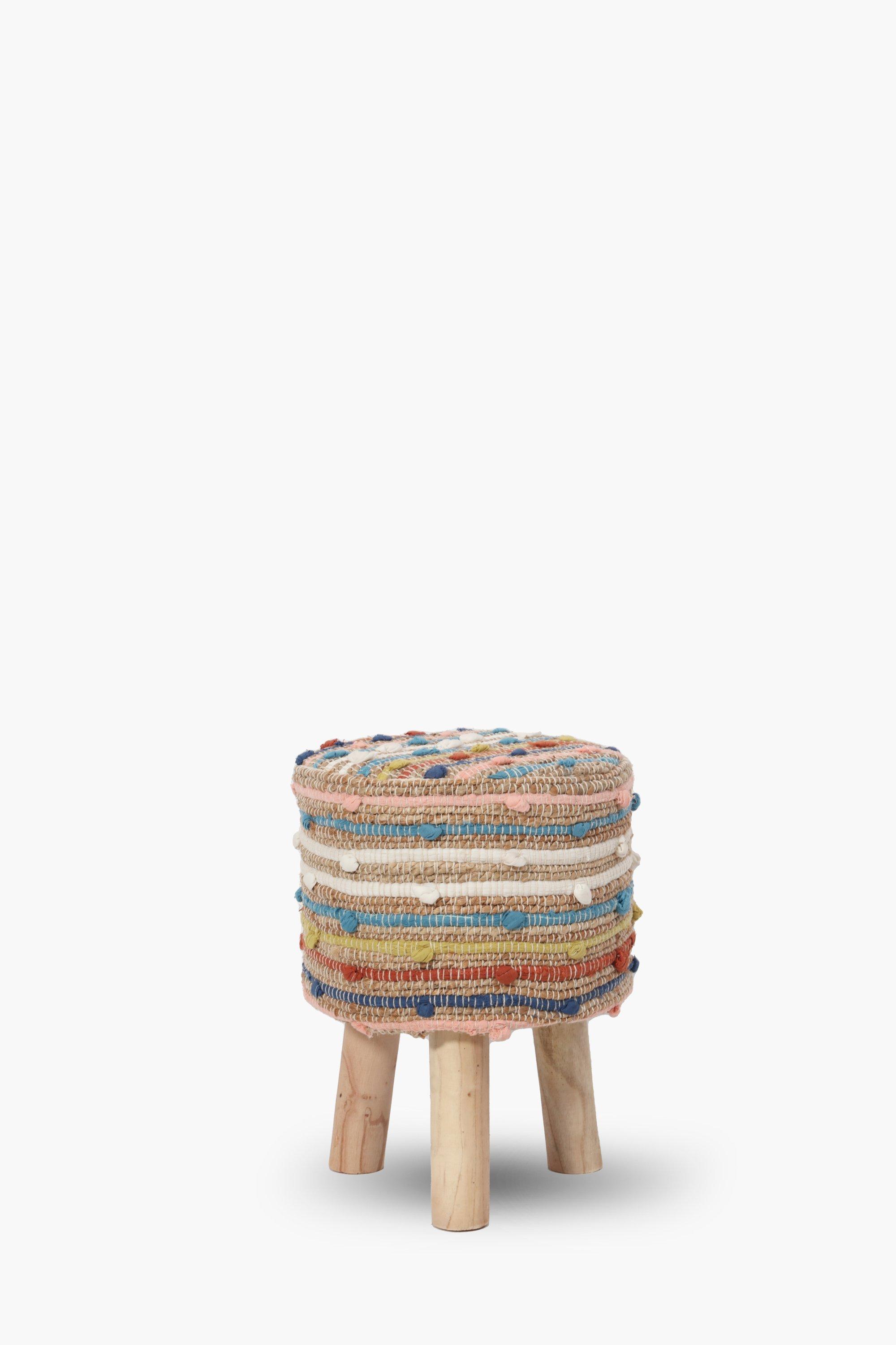 Boho Woven Stool