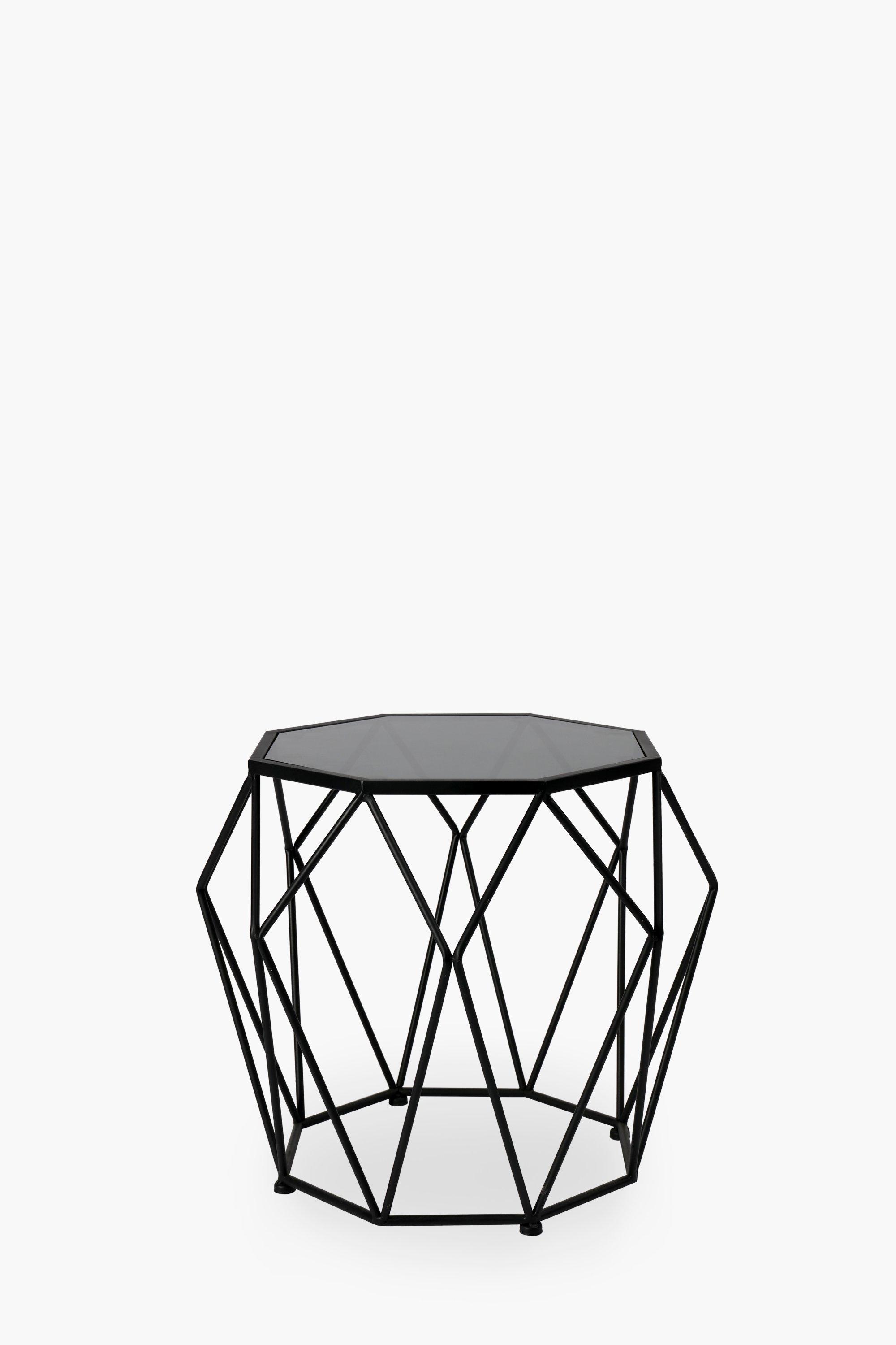 Geometric Wire Side Table