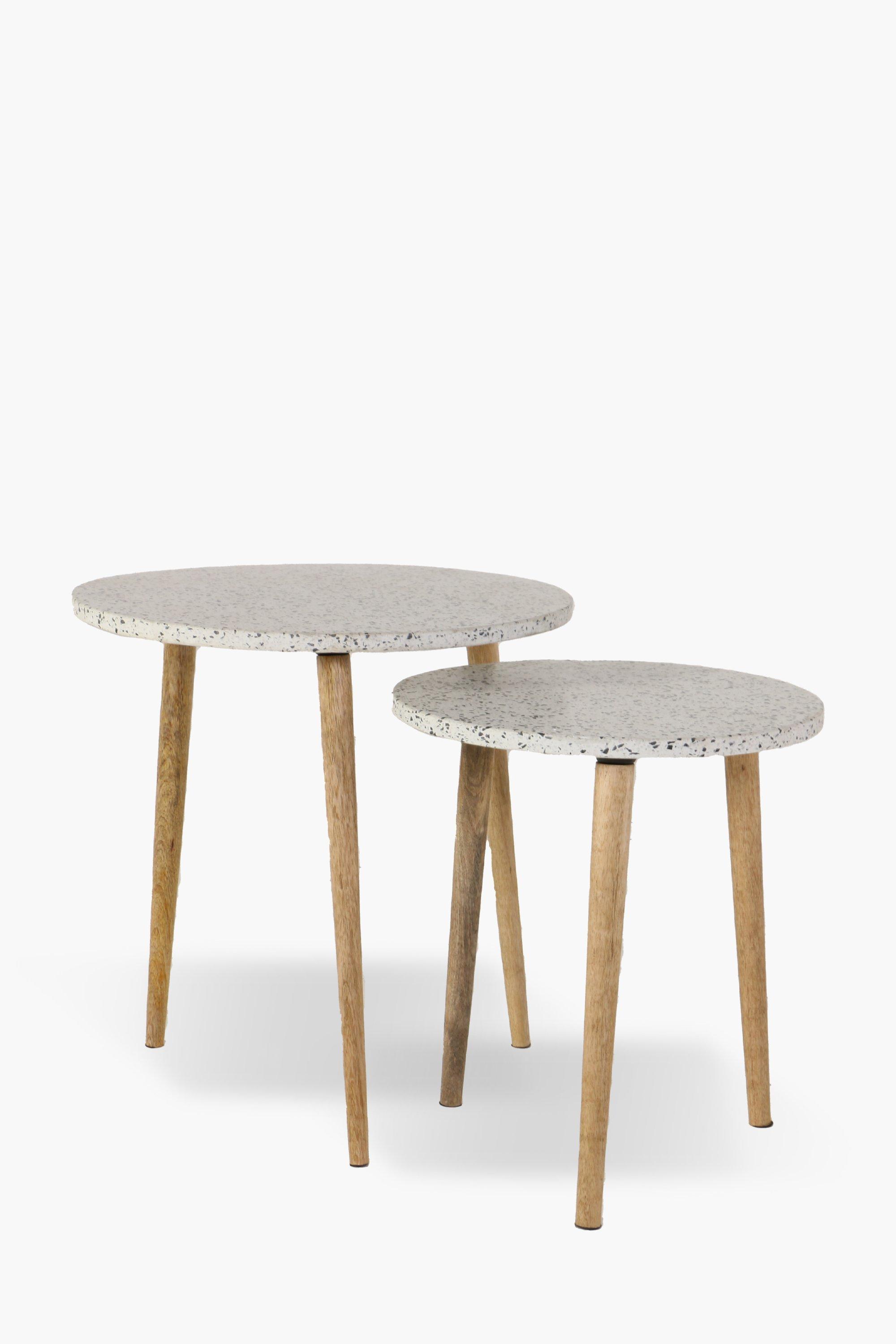 Terazzo Nested Side Table Set