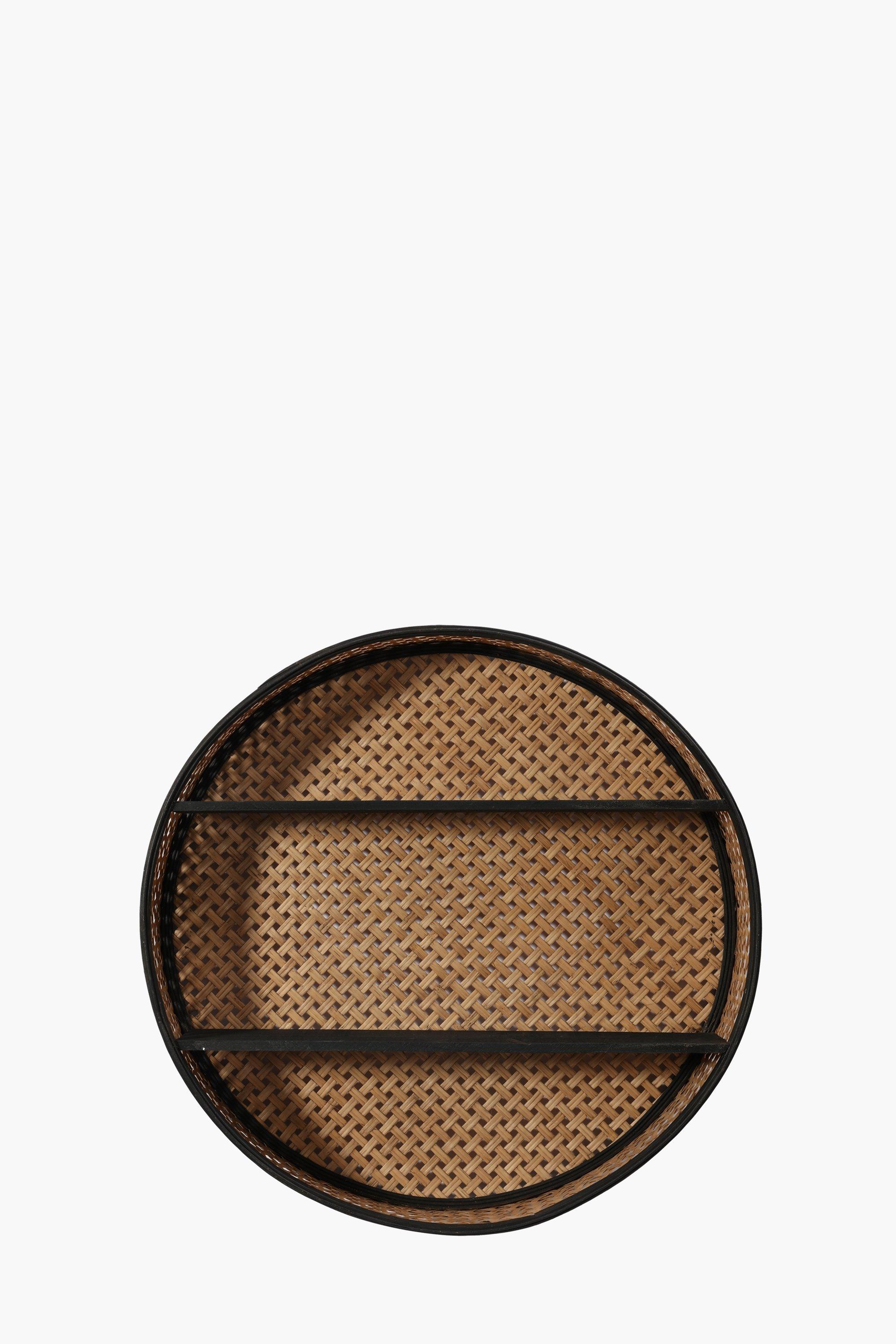 Rattan Round Shelf