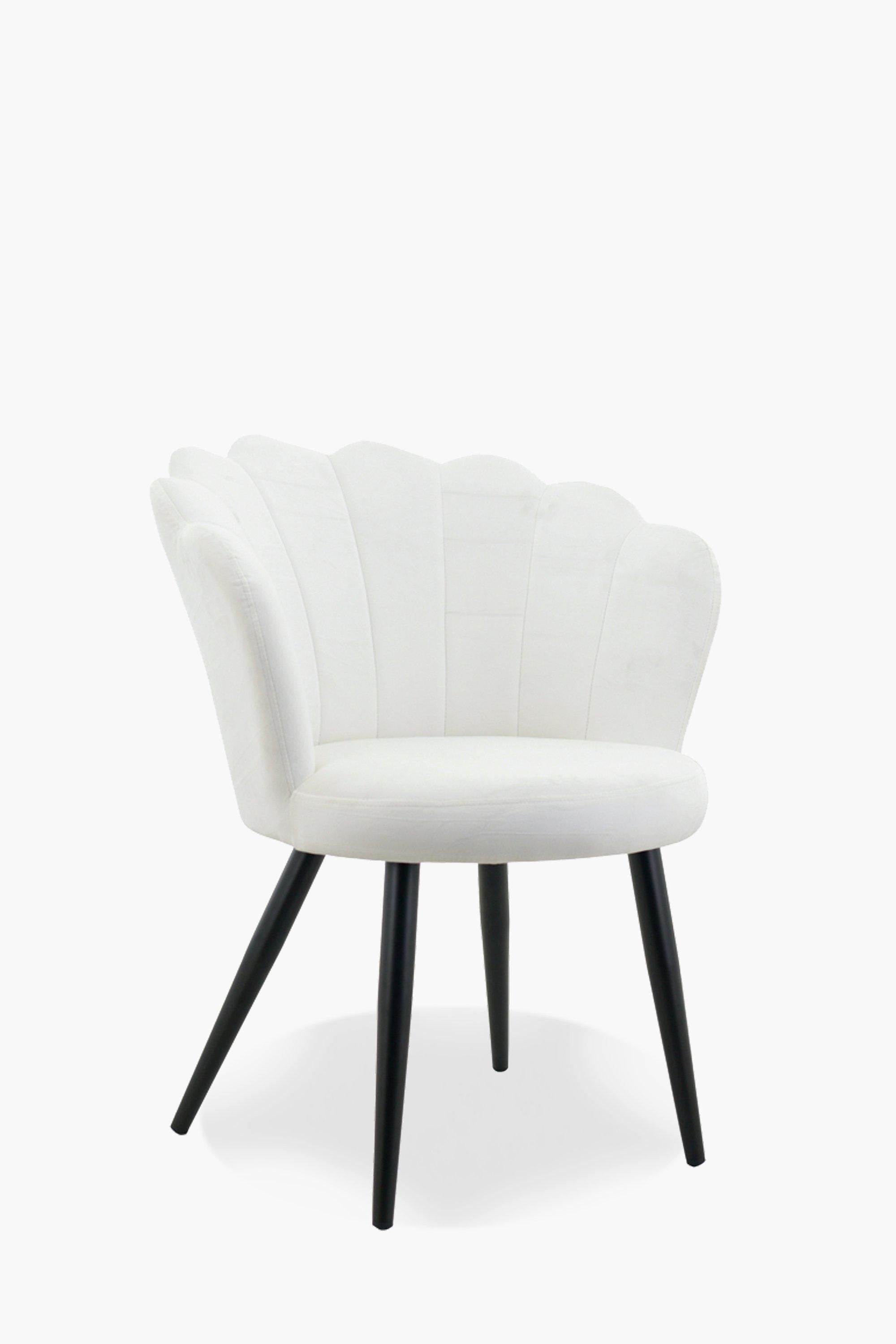 Scallop Velvet Dining Chair