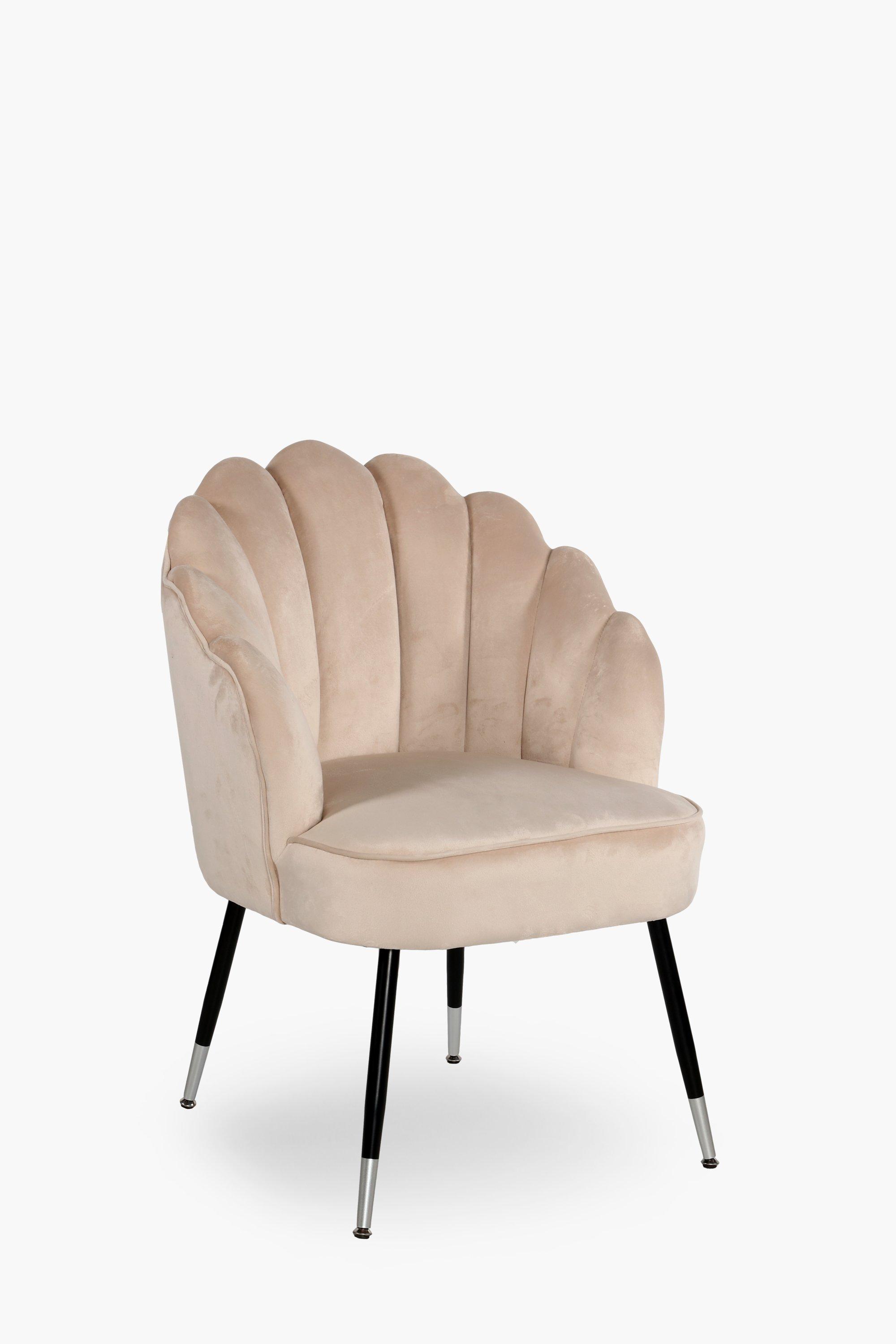 Scallop Velvet Dining Chair