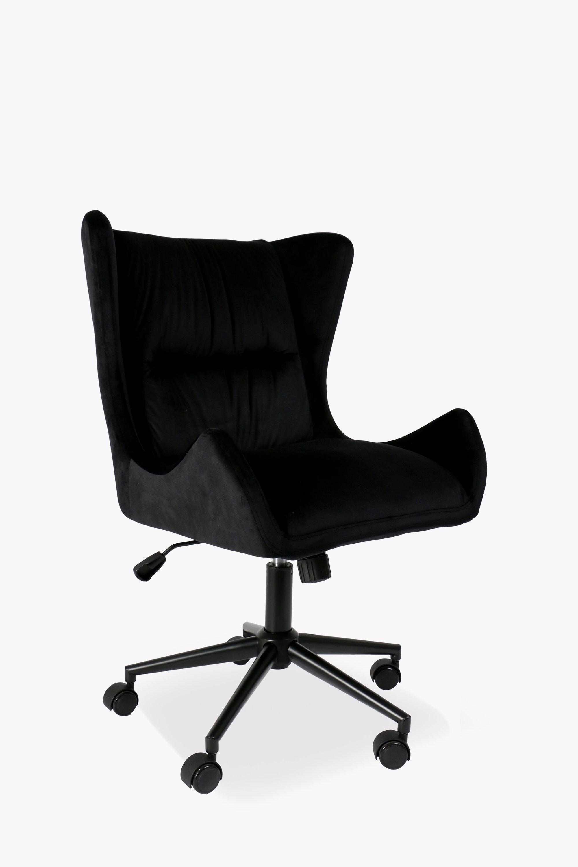 Wingback Velvet Office Chair