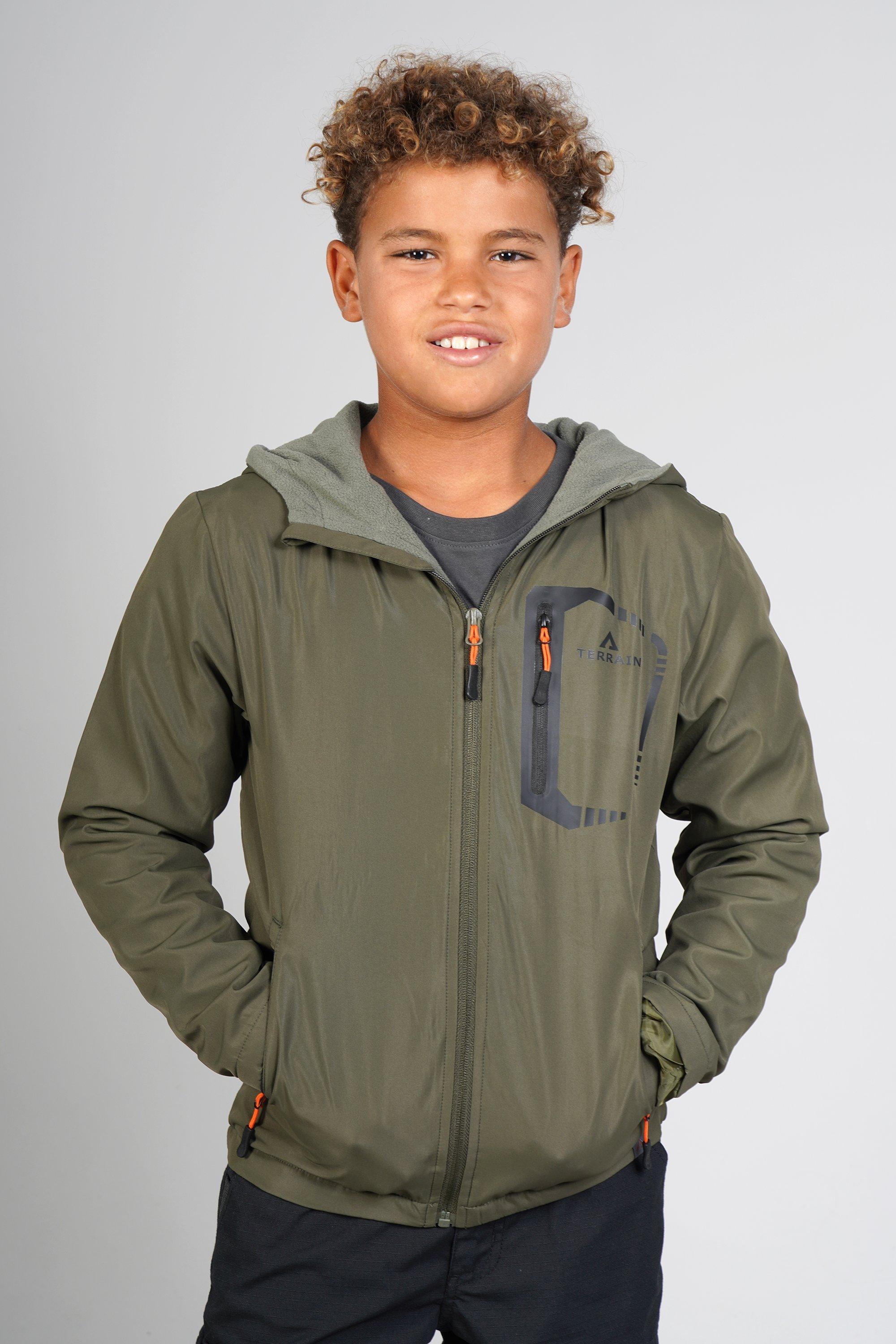 Fleece-lined Shell Hoodie