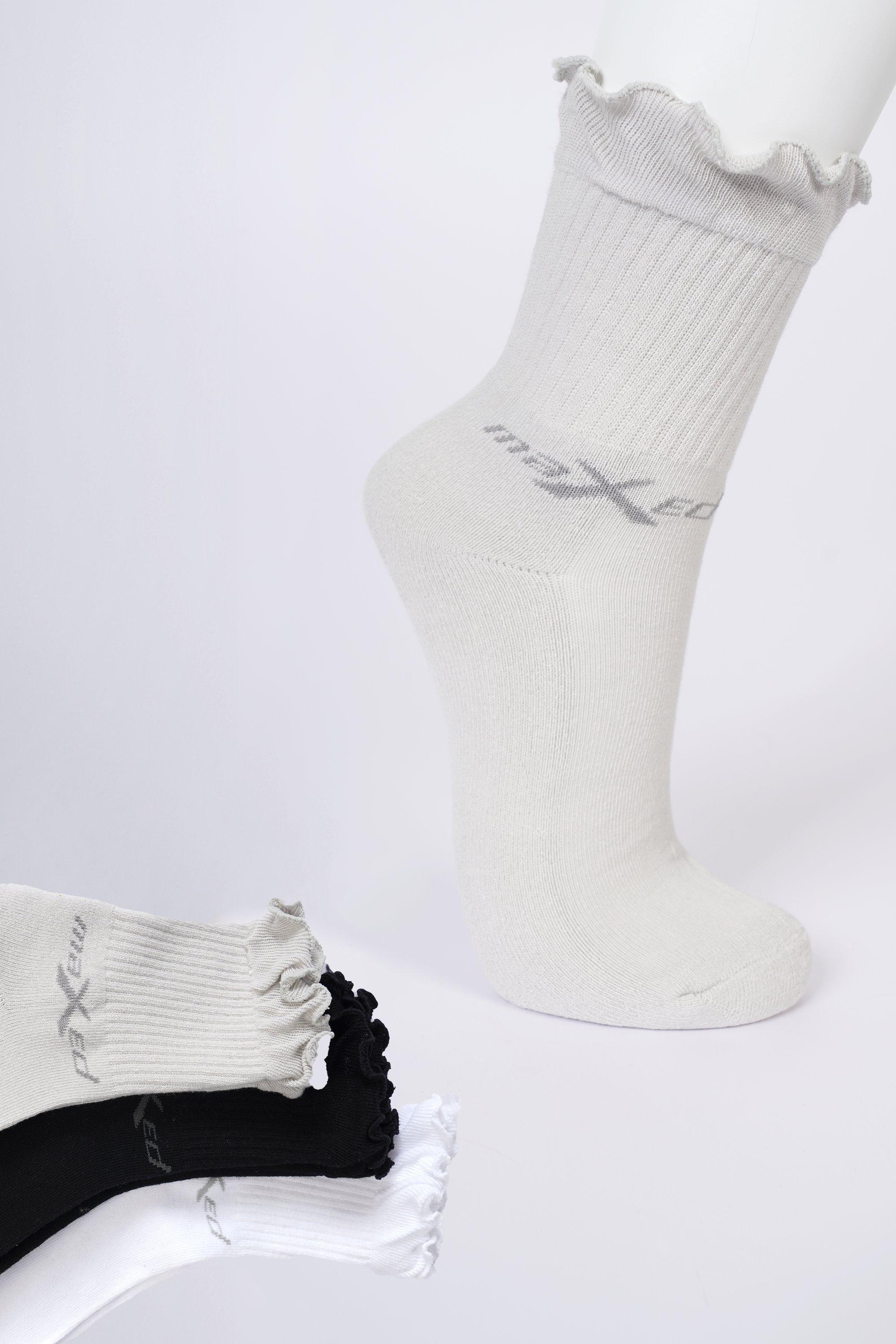 3-pack Ruffle Ankle Socks