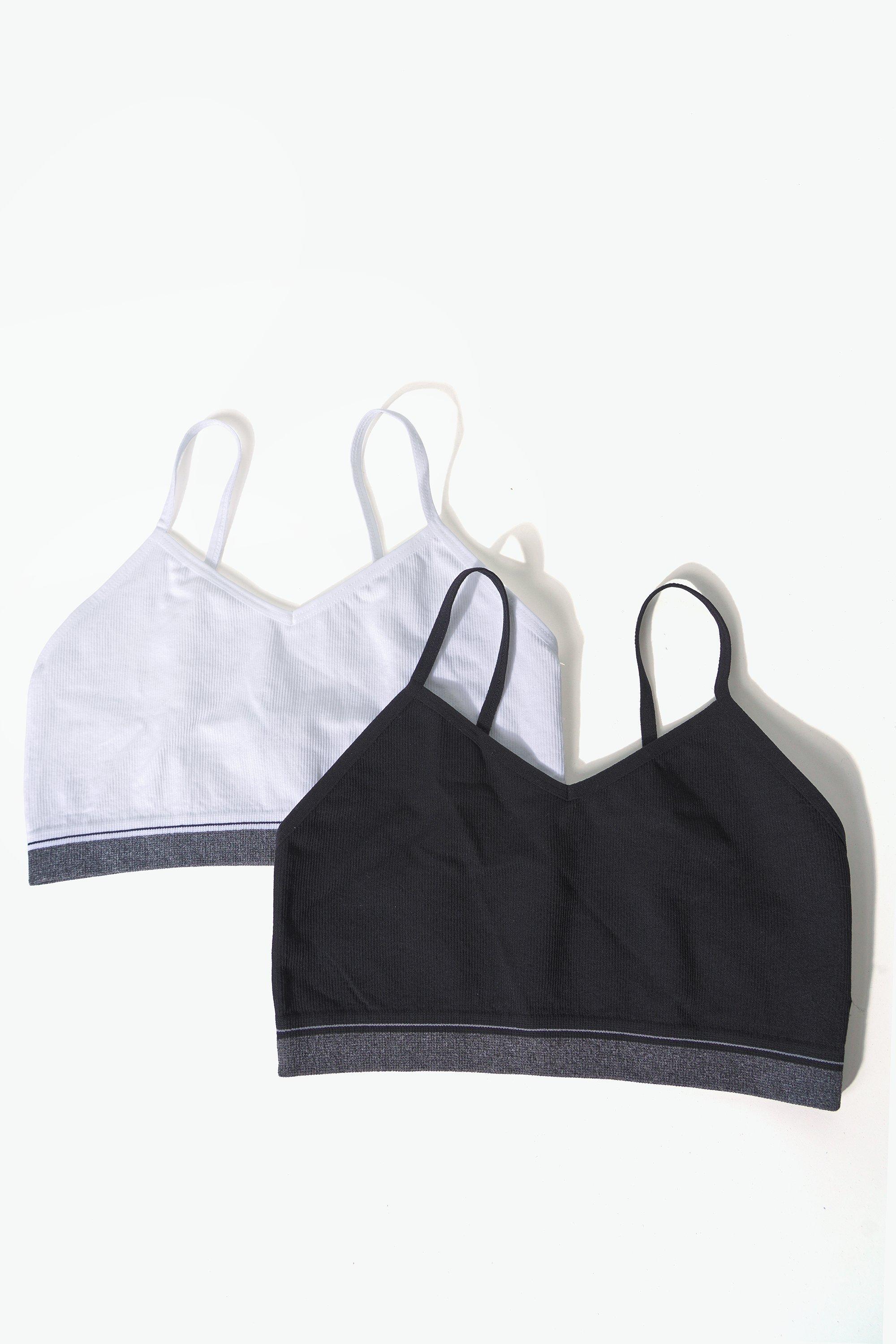2-pack Ribbed Seamless Knit Sports Bra