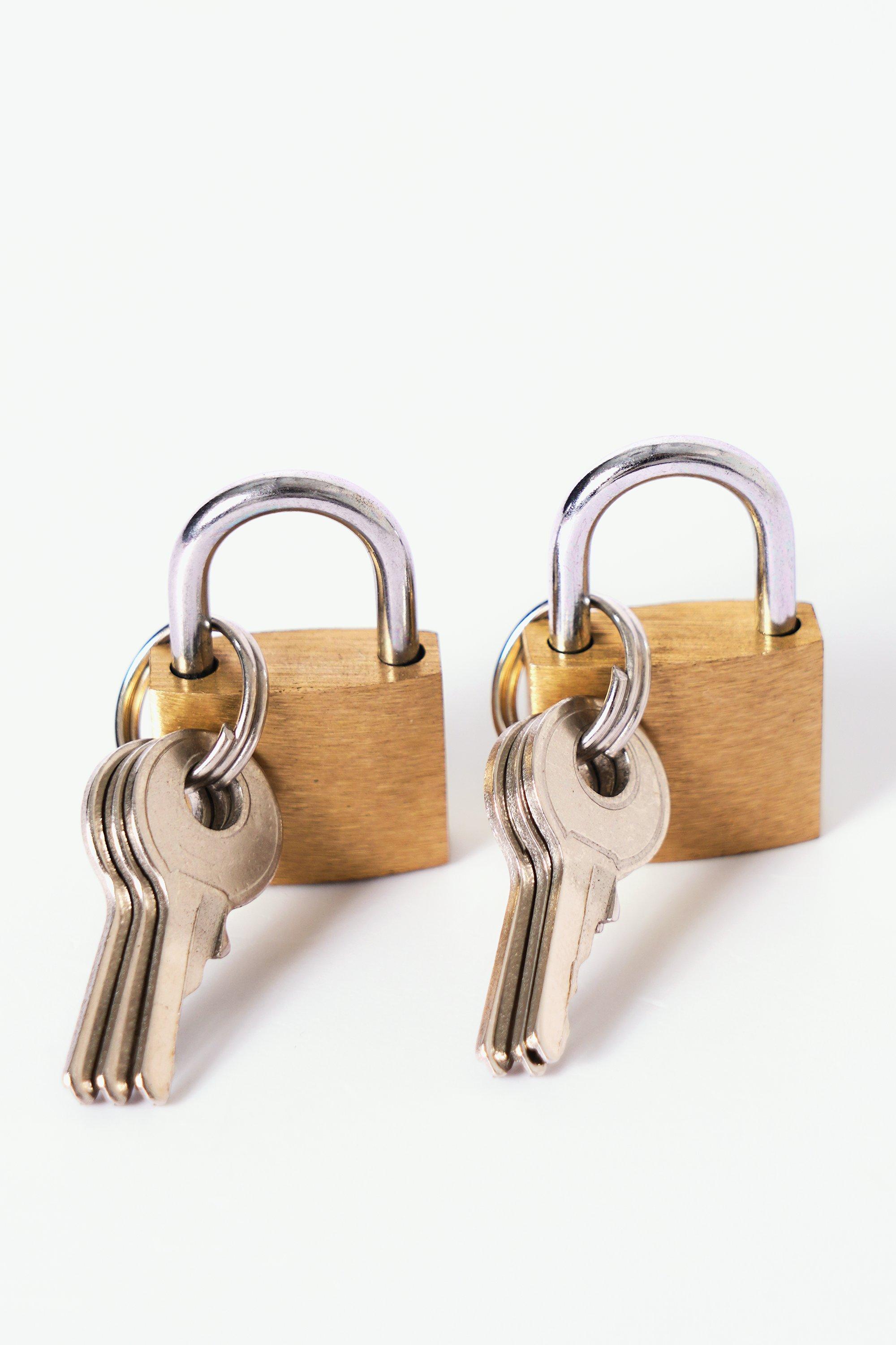 2-pack Brass Padlock