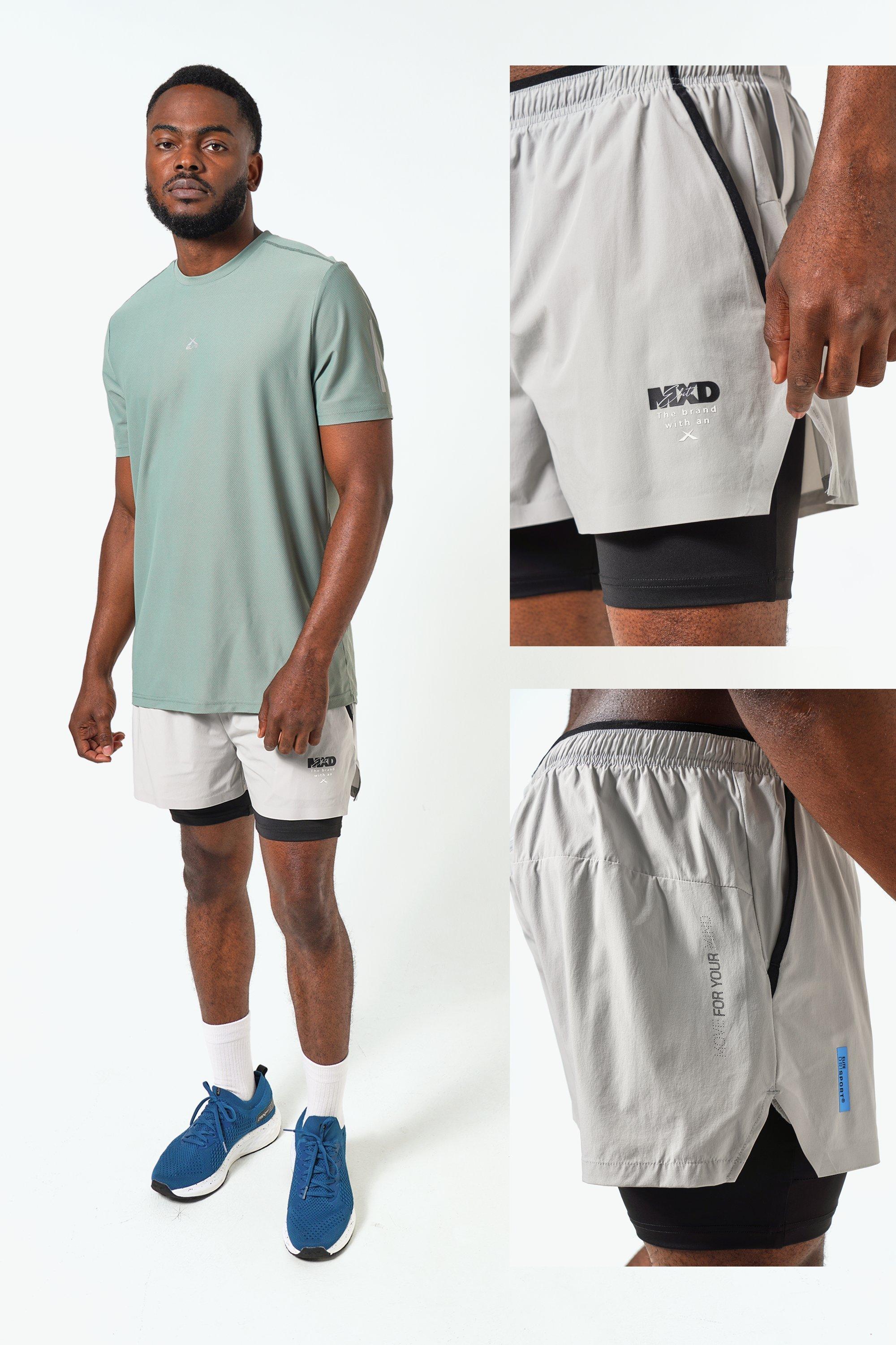 Double Layer Running Shorts