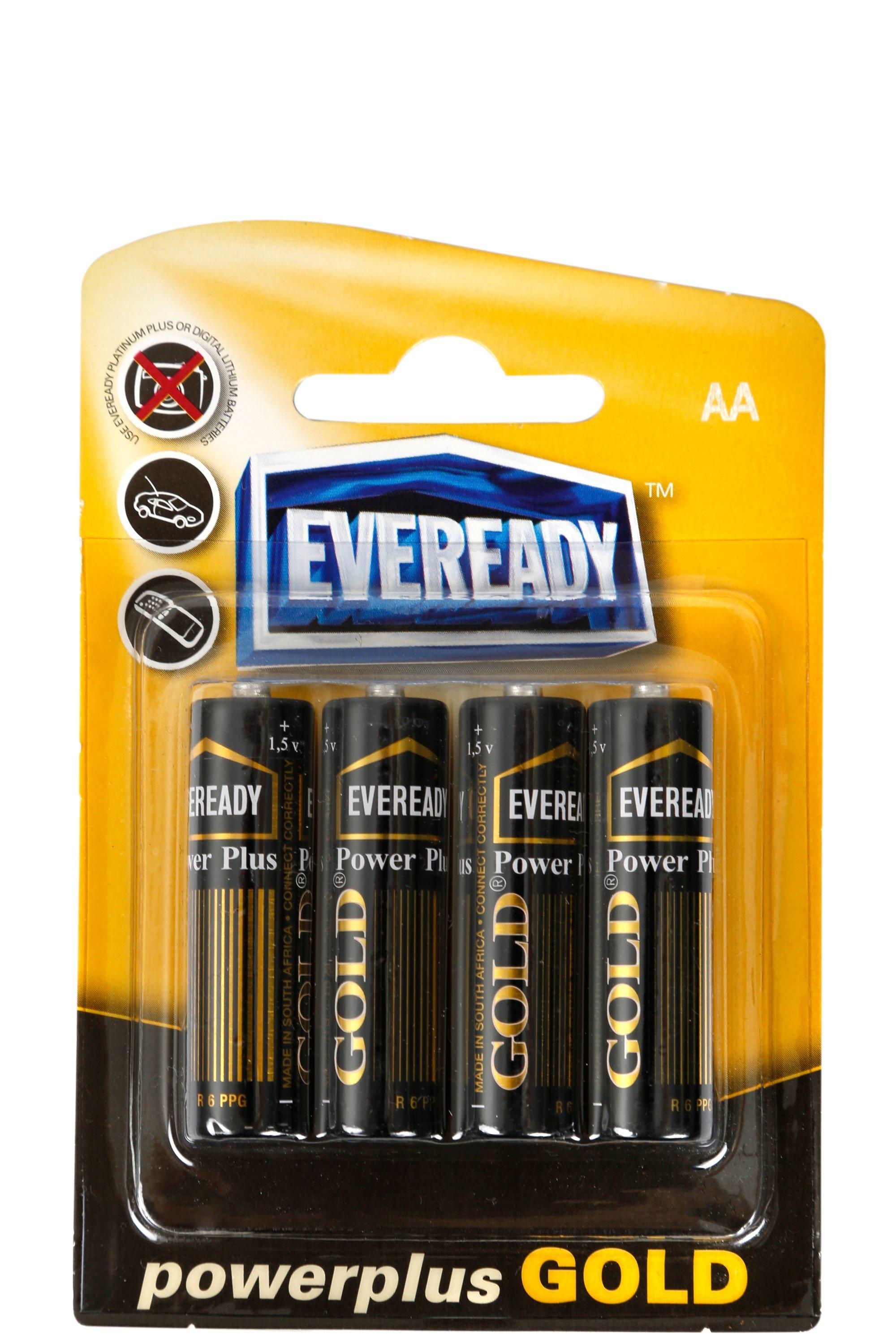 Power Plus Gold Aa Batteries-4 Pack