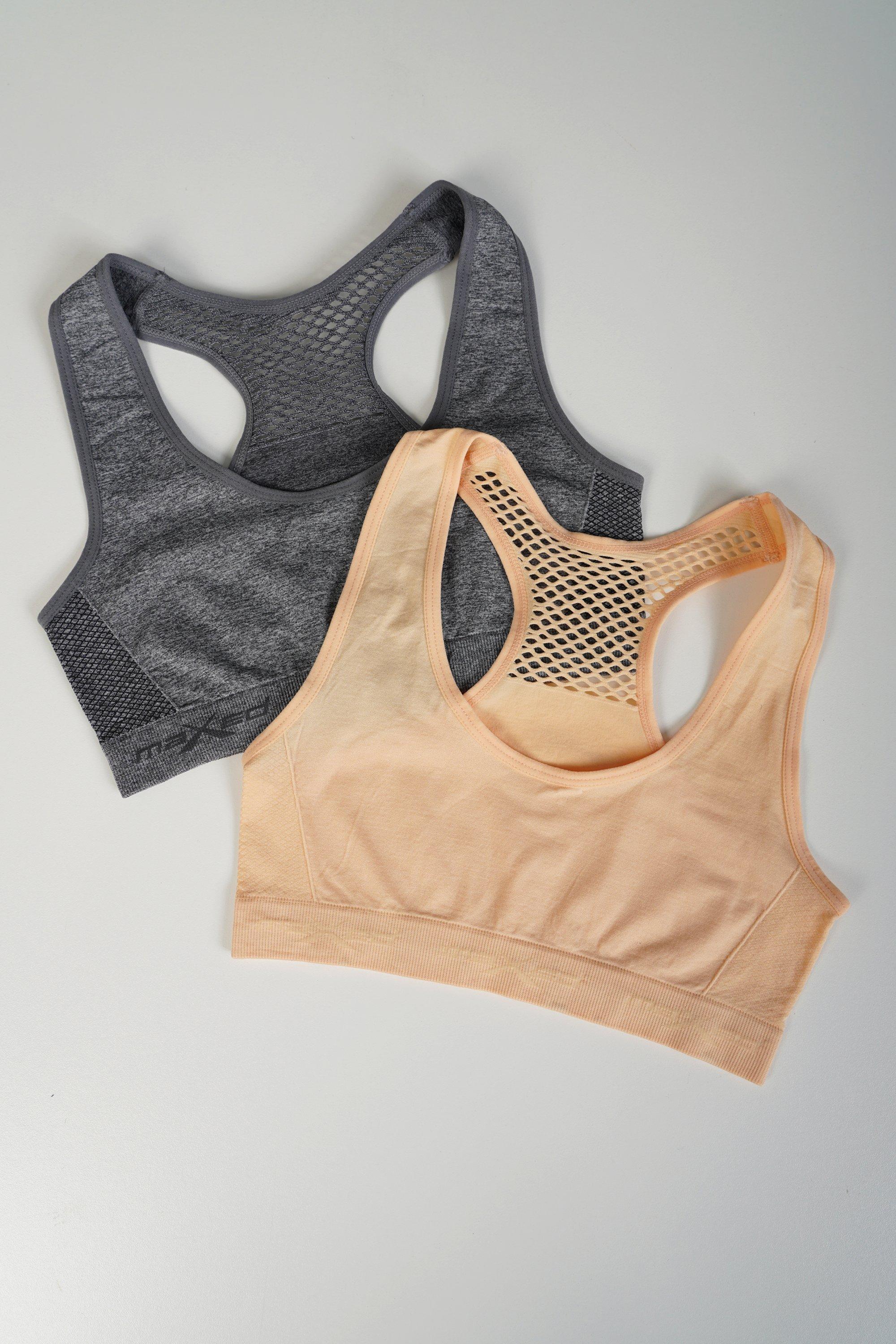 2-pack Seamless Knit Sports Bras - Girls