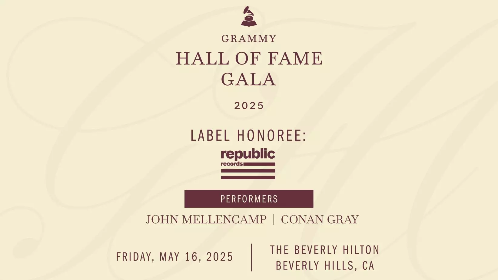 Conan Gray & John Mellencamp To Perform Republic Records Tribute At The ...