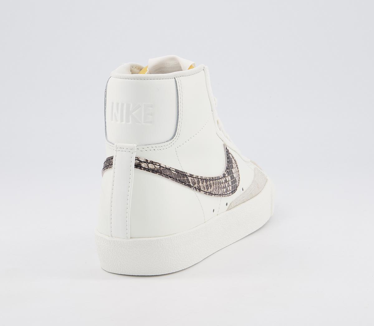 Nike Blazer Mid 77 Trainers Sail Particle Beige Snake - Women's Trainers