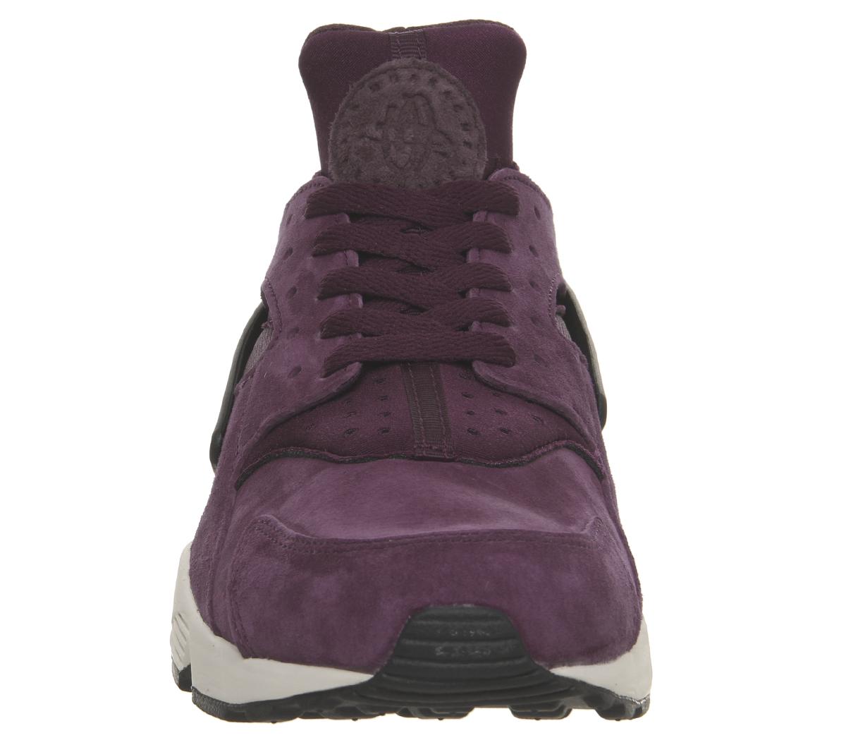 Nike Air Huarache Trainers Bordeaux Black Light Bone Deep Burgundy ...