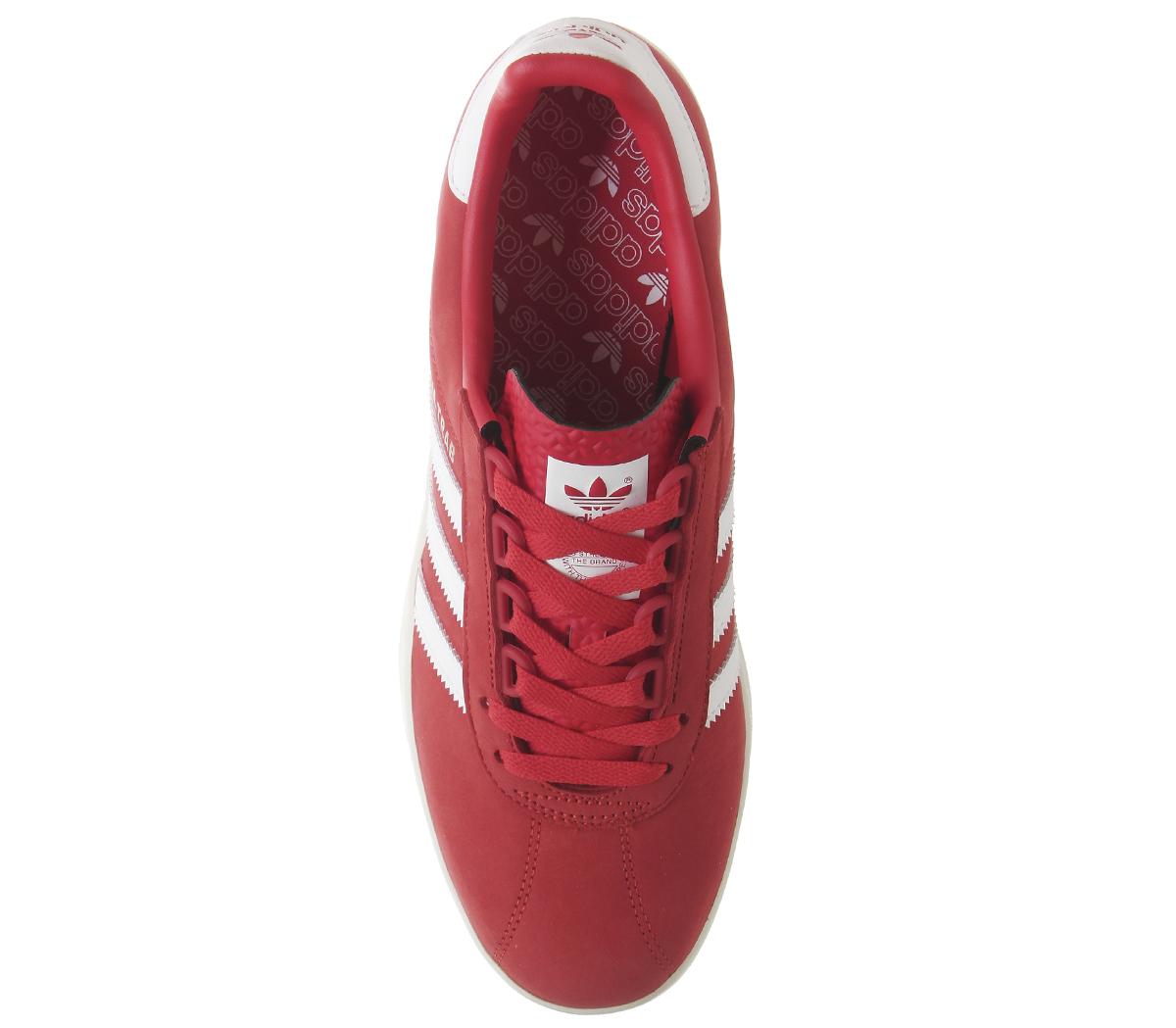 adidas Trimm Trab Trainers Active Red White Gold - Men's Trainers