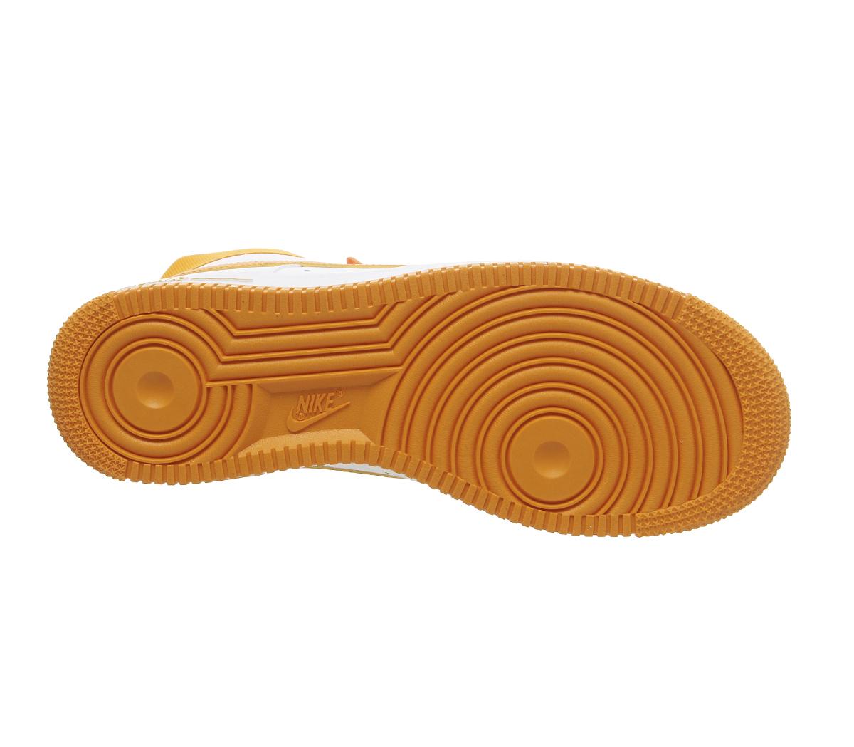 Nike Air Force 1 Hi White Orange Peel Campfire Orange F - Unisex Sports