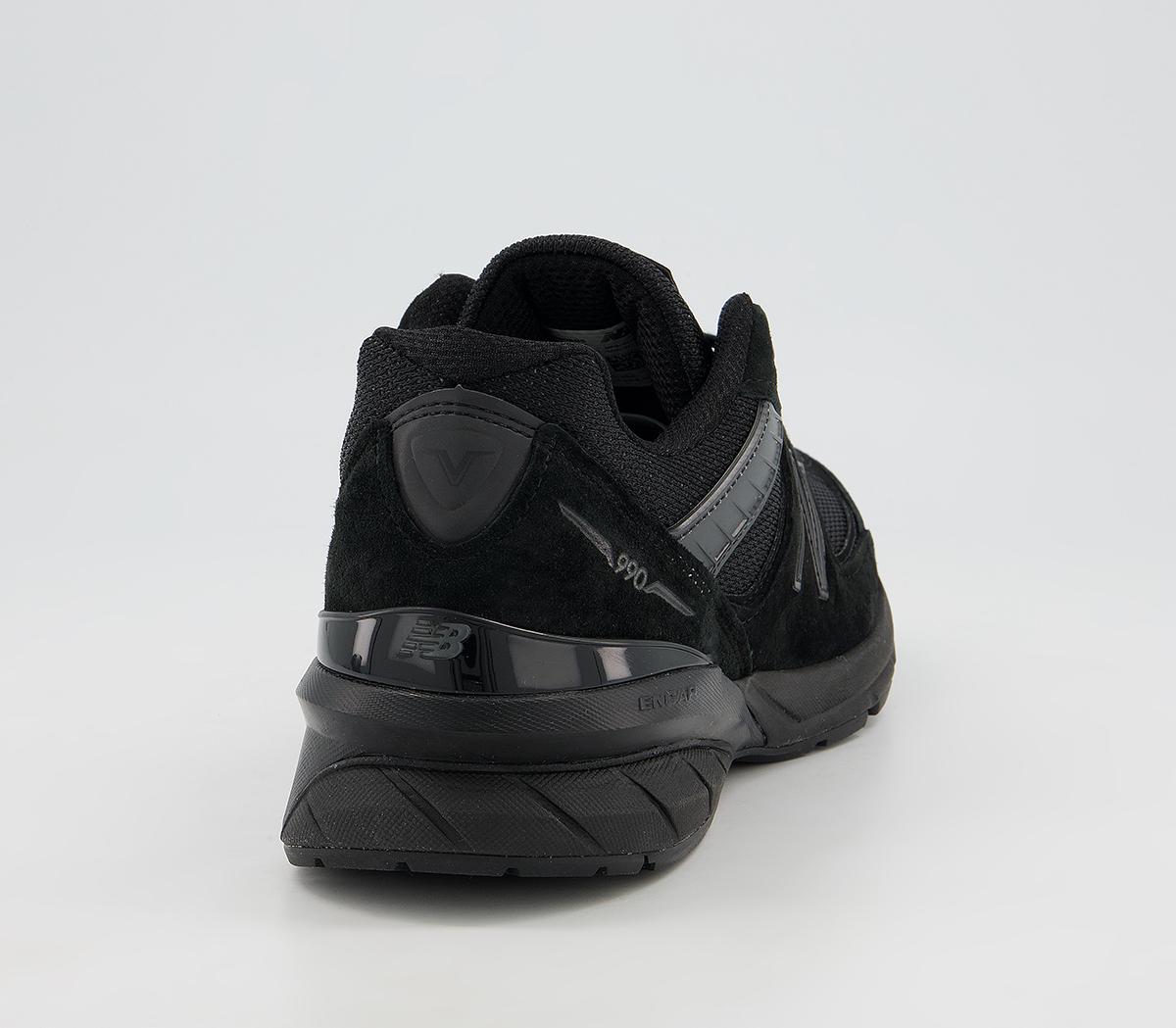 New Balance M990 Trainers Black Mono - Men's Premium Sneakers